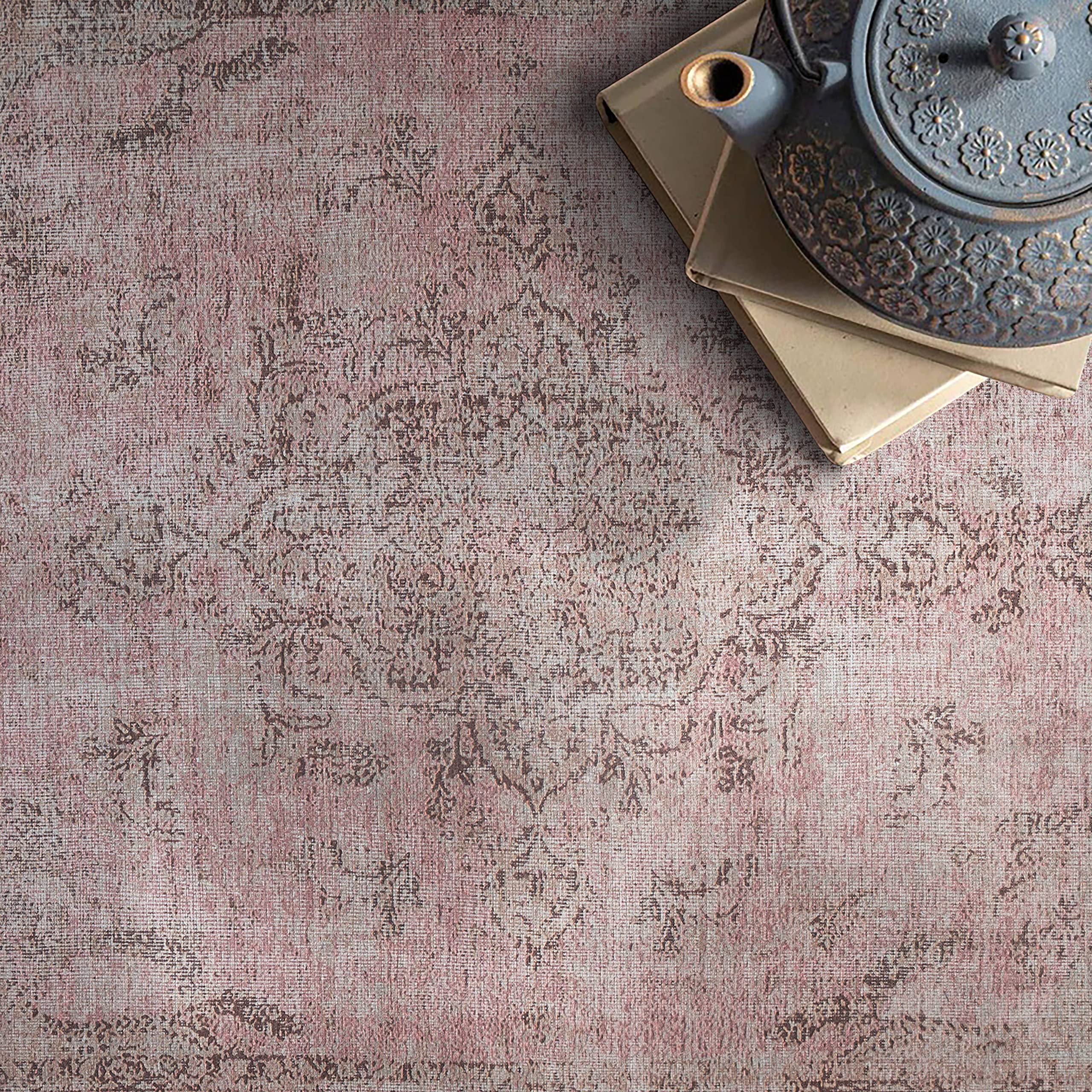 Adiva Rugs Machine Washable Area Rug with Non Slip Backing for Living ...