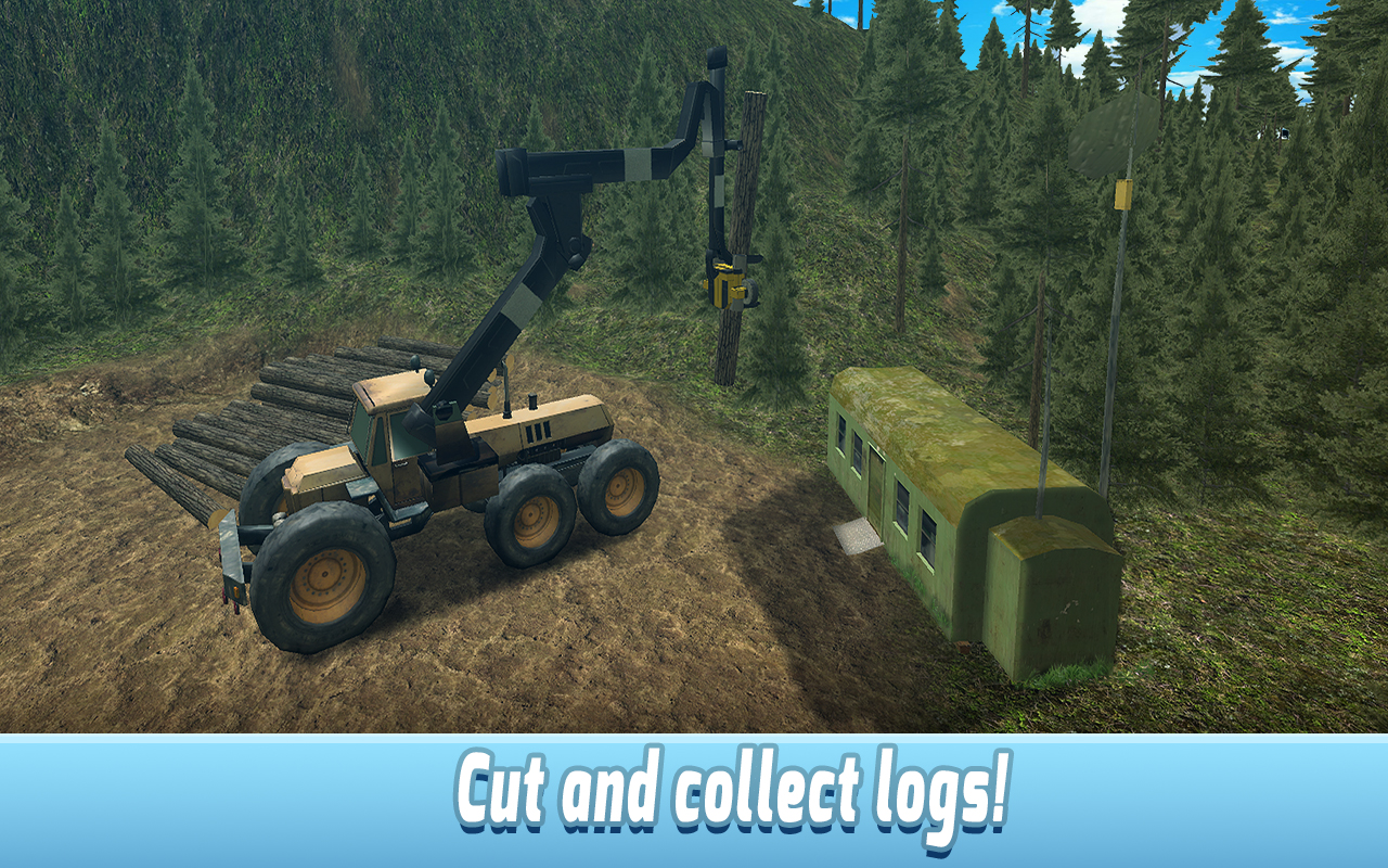 Log Harvester Truck Simulator 3D: Cargo Transport Truck Driving ...