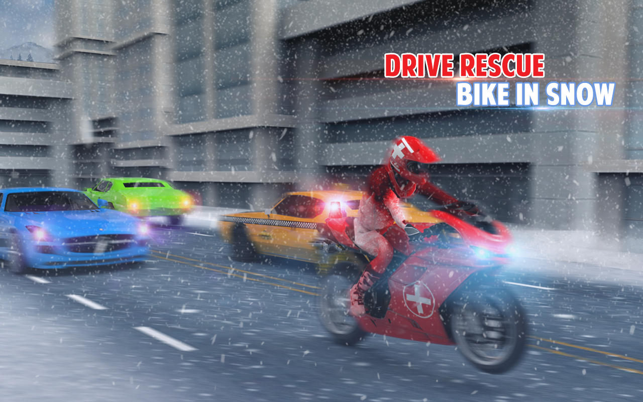 Snow Bike Ambulance Rescue Driving 911 - App on Amazon Appstore