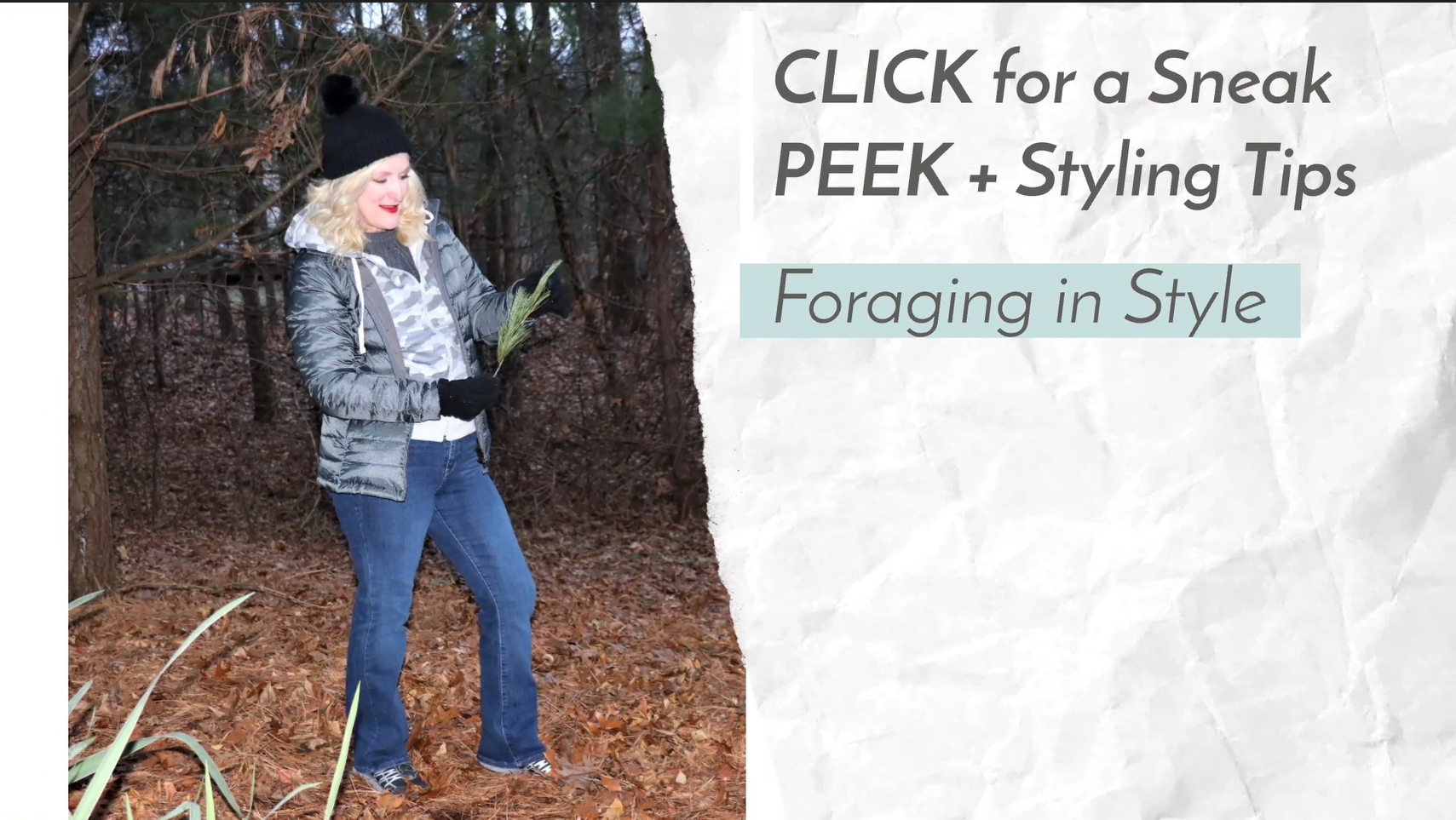 Watch 3 Outfit Inspo& Foraging through the Wood in Style on Amazon Live