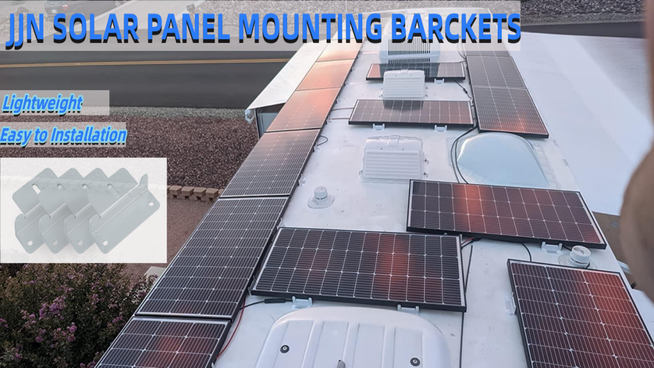 Watch JJN Solar Panel Mounting Brackets Installation on Amazon Live