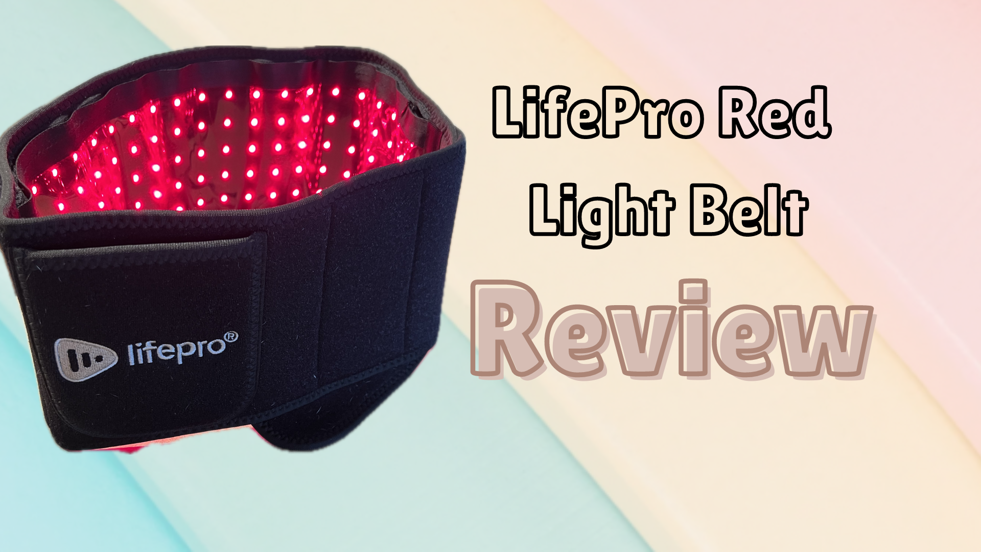 Watch LifePro Red Light Belt Features on Amazon Live
