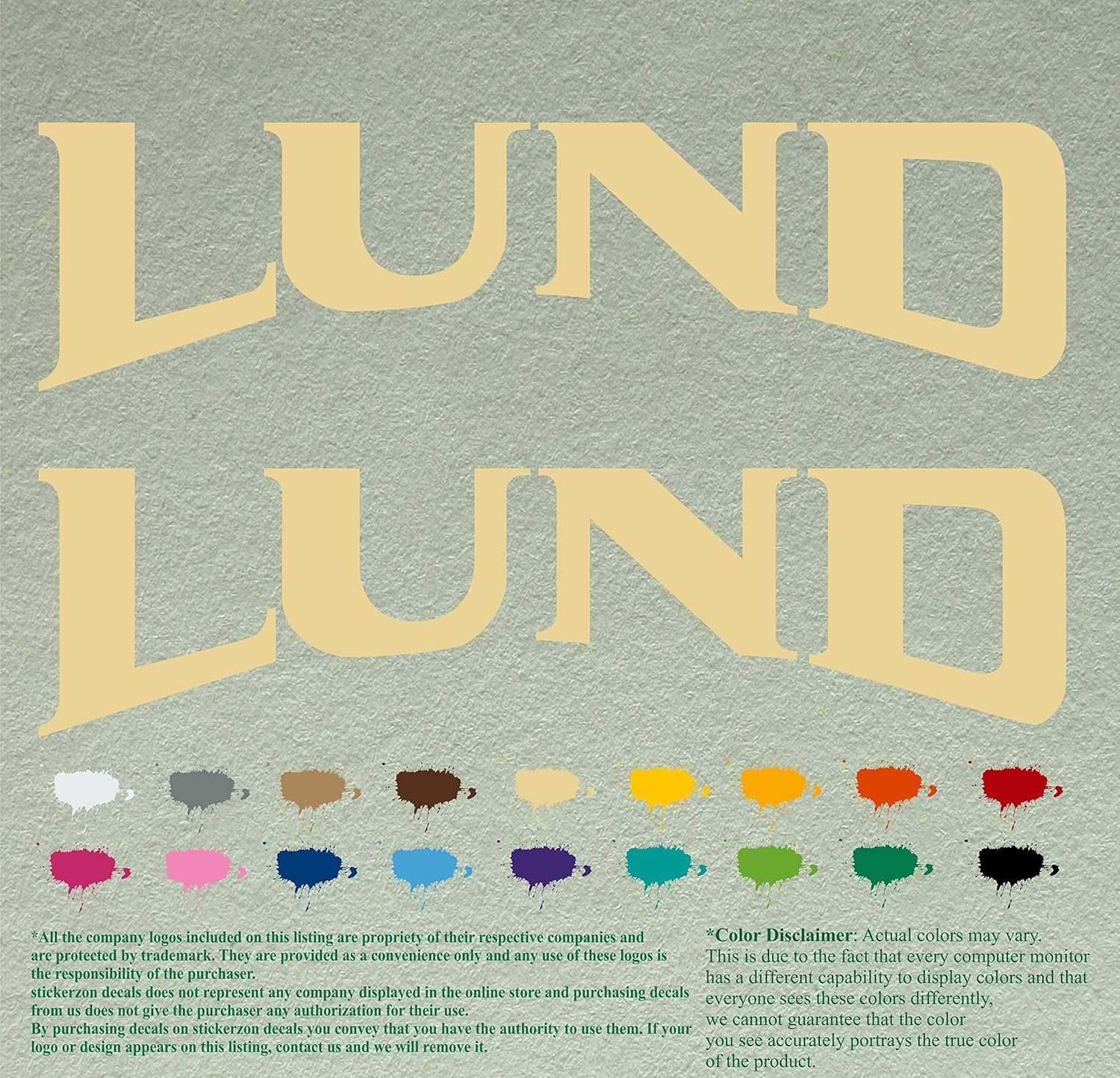 Amazon.com - Pair Lund Compatible Replacement Decals Vinyl Stickers ...