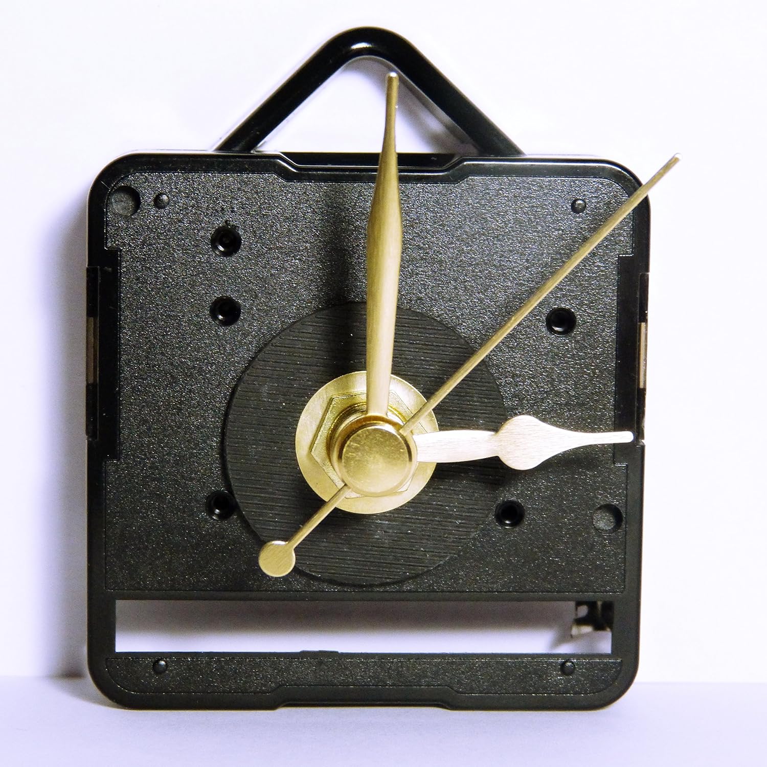 New Quartz Non Ticking (Sweep) Clock Movement Mechanism with Gold Metal ...