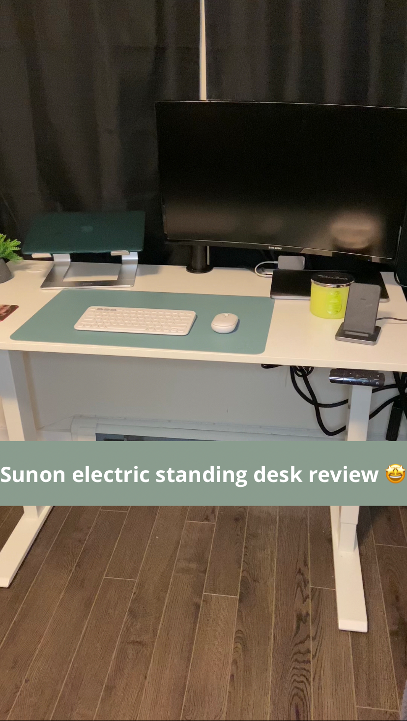 Watch Sunon electric standing desk review on Amazon Live