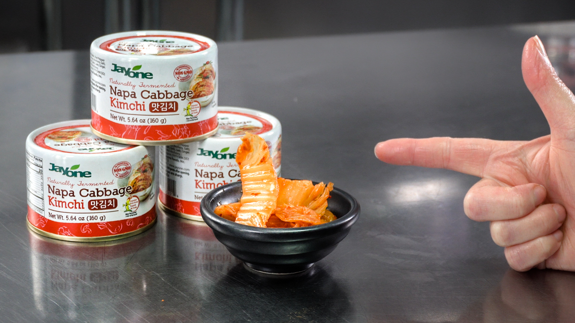 Watch Jayone Canned Napa Cabbage Kimchi unboxing and review on Amazon Live