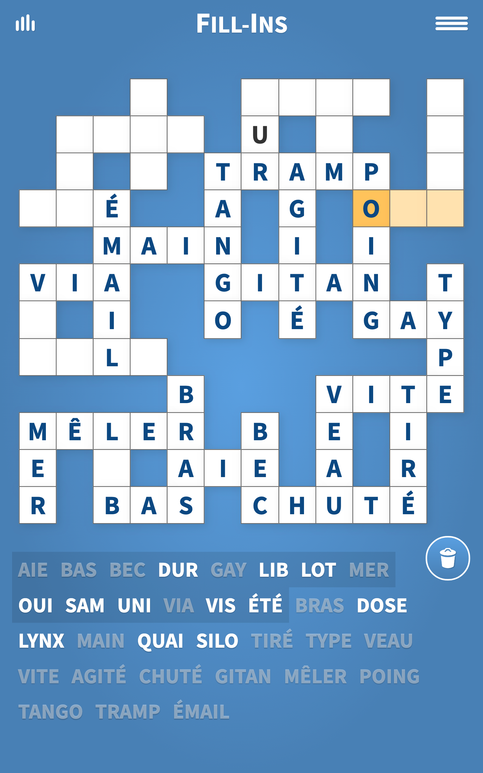 Fill-Ins · Mots Casés en Français - Application sur Amazon Appstore