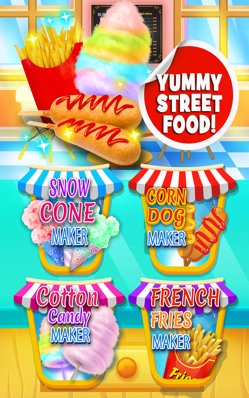 Street Food Maker - Fair Food French Fries, Corn Dogs, Cotton Candy ...