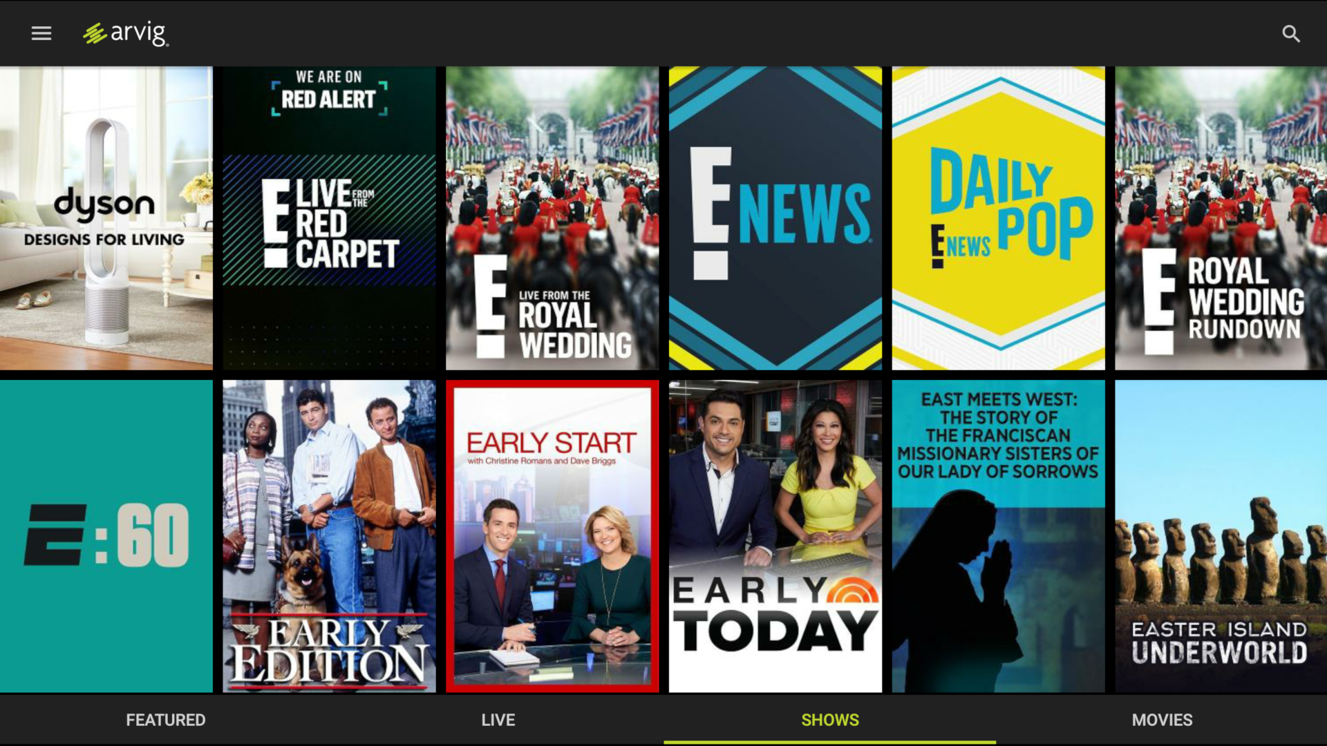 Arvig WiFi TV - App on Amazon Appstore