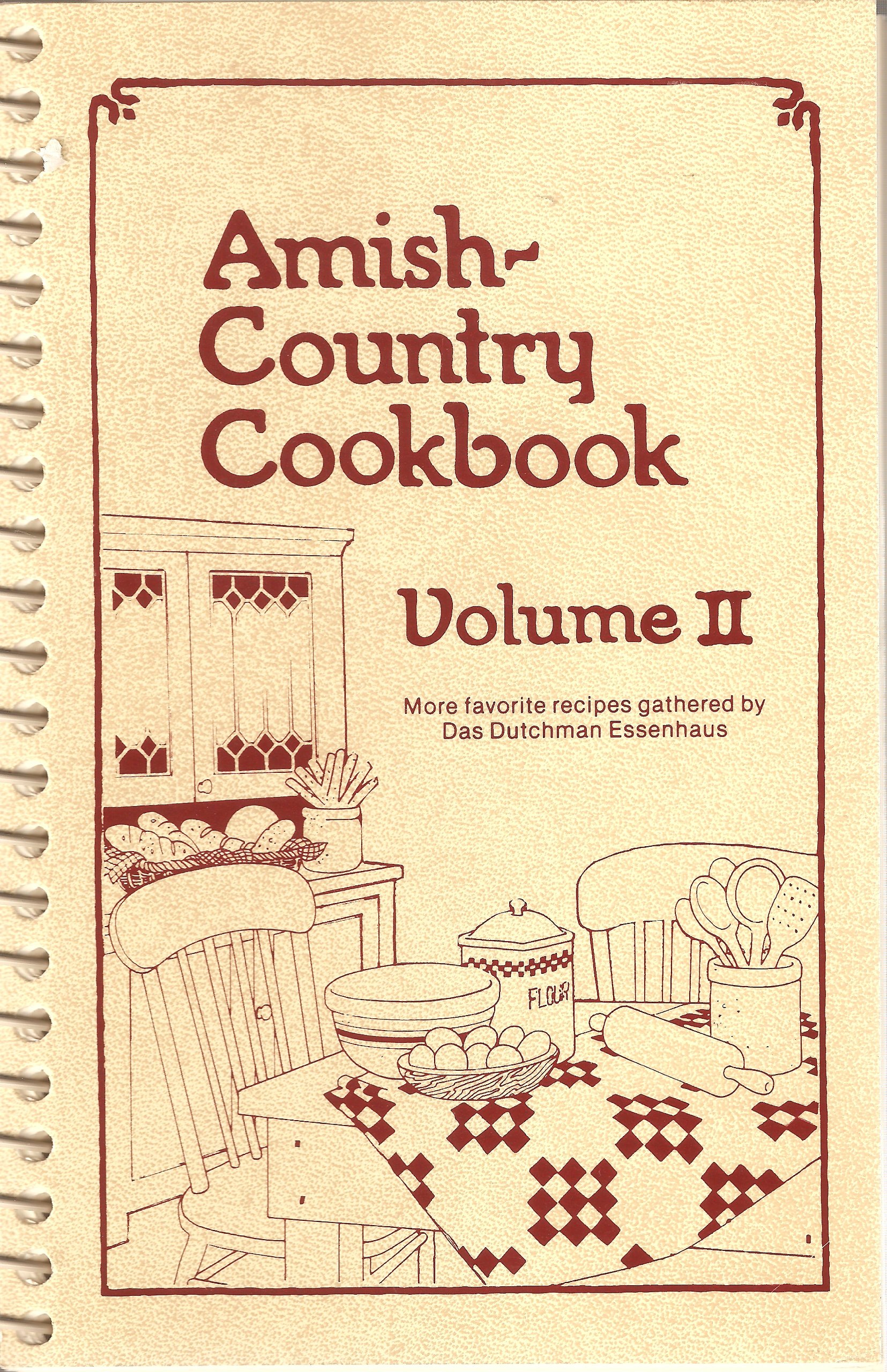 Amish Country Cookbook, Vol. 2: Miller, Bob and Sue, Yoder, Sue ...