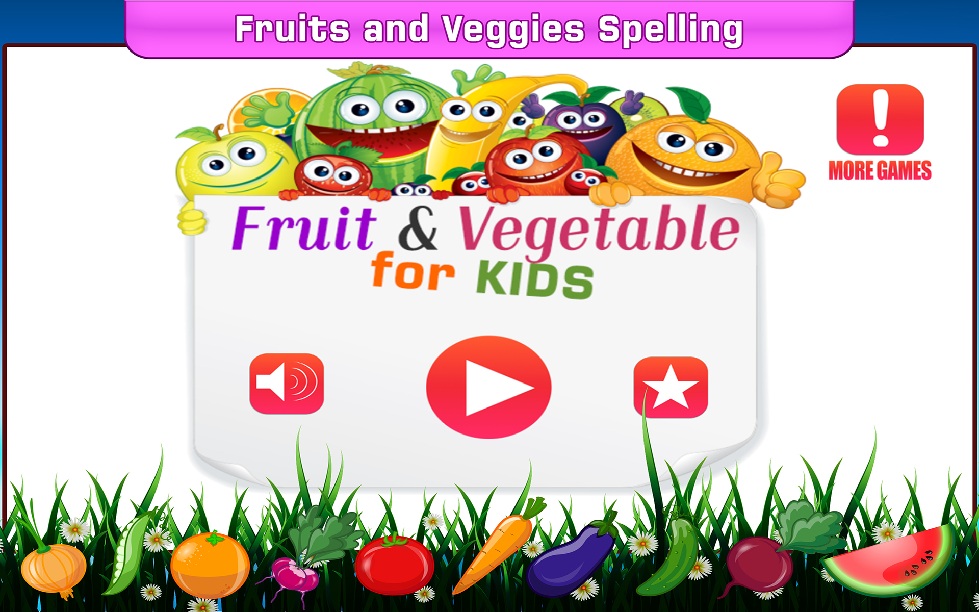 Fruits & vegetables name - kids language game - App on Amazon Appstore
