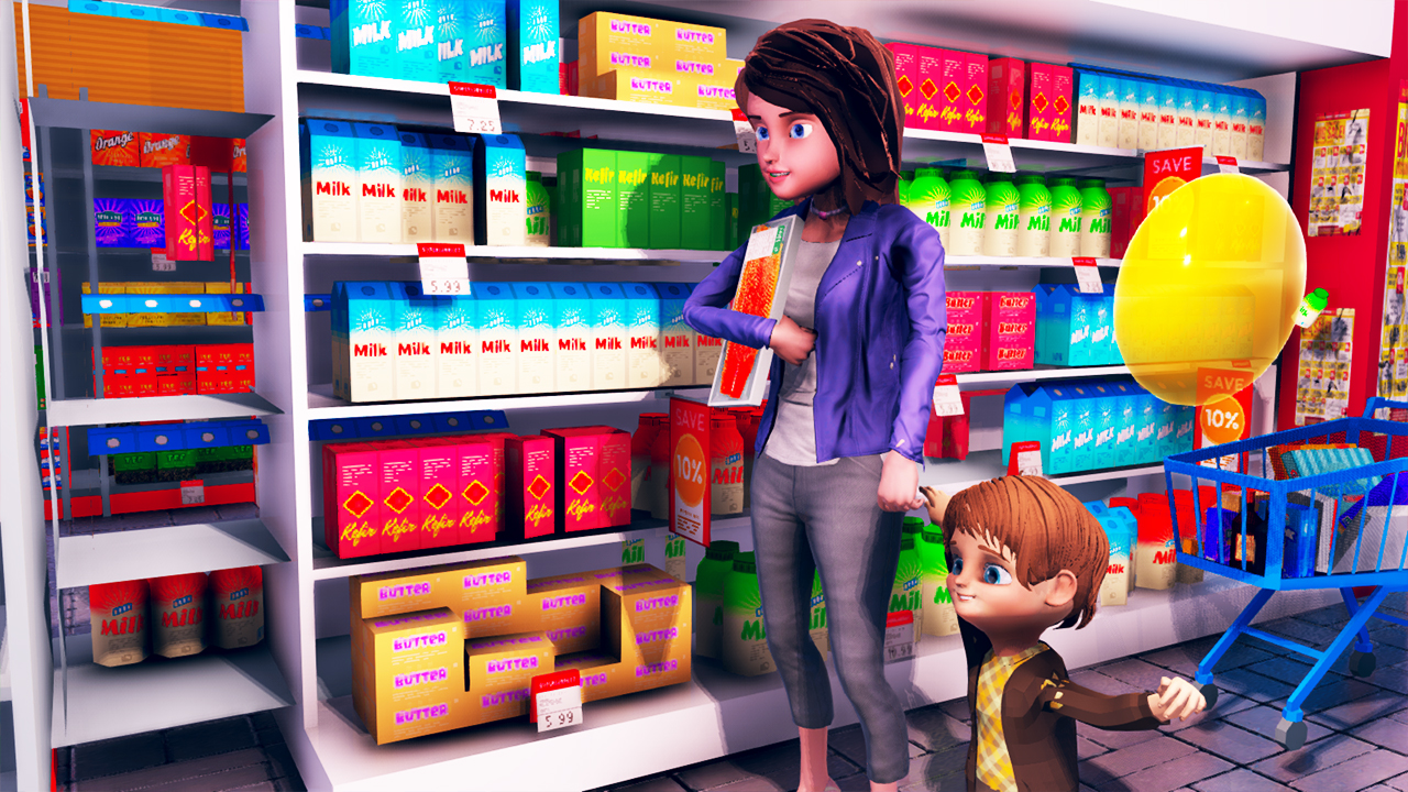 Virtual Twins Baby Mother Simulator : Family Fun Simulator Game 3D ...