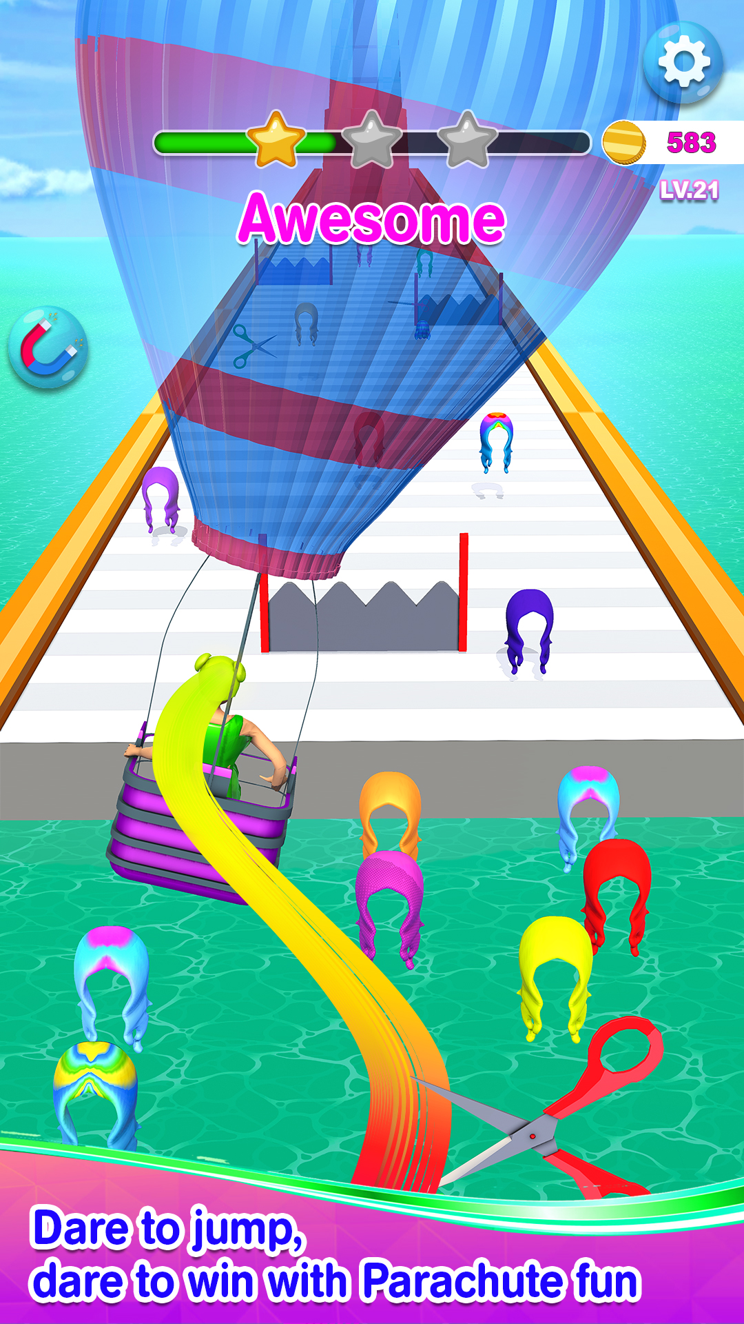 Hair growth cheerleader - Long hair race & hair masks (Frenzy Hair Game ...