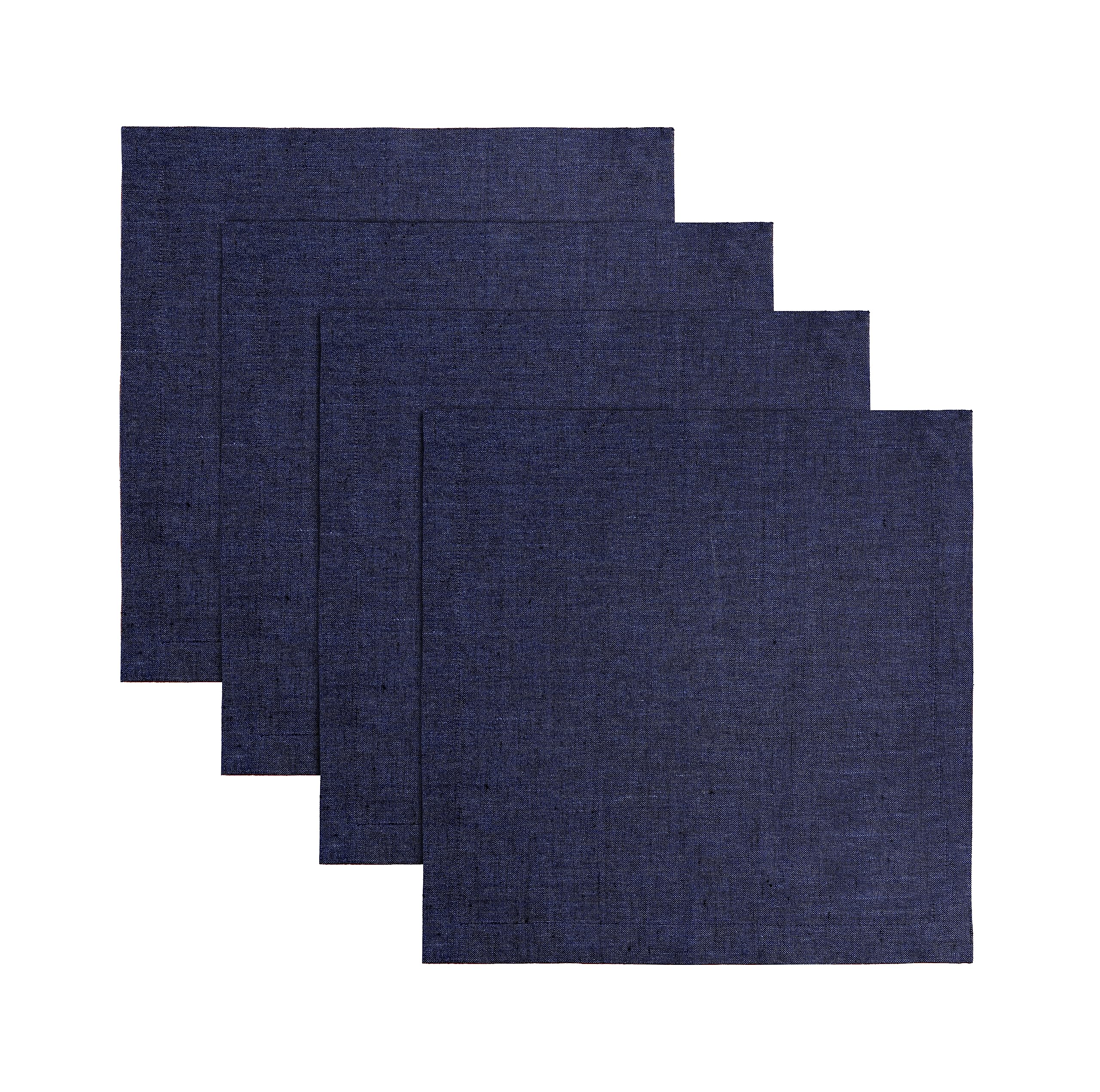 Amazon.com: Solino Home Linen Square Placemats 14 x 14 Inch – 100% Pure ...