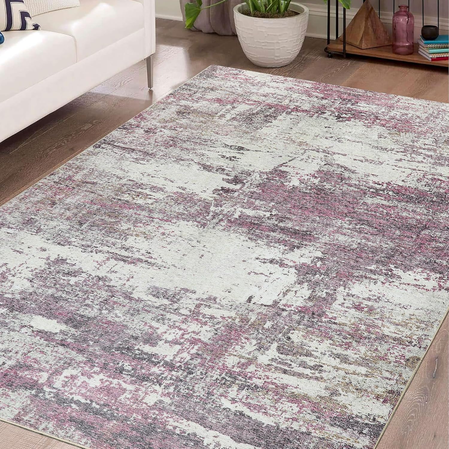 Amazon.com: Mcadore Modern Abstract Area Rug, 8x10 Washable Rugs for ...