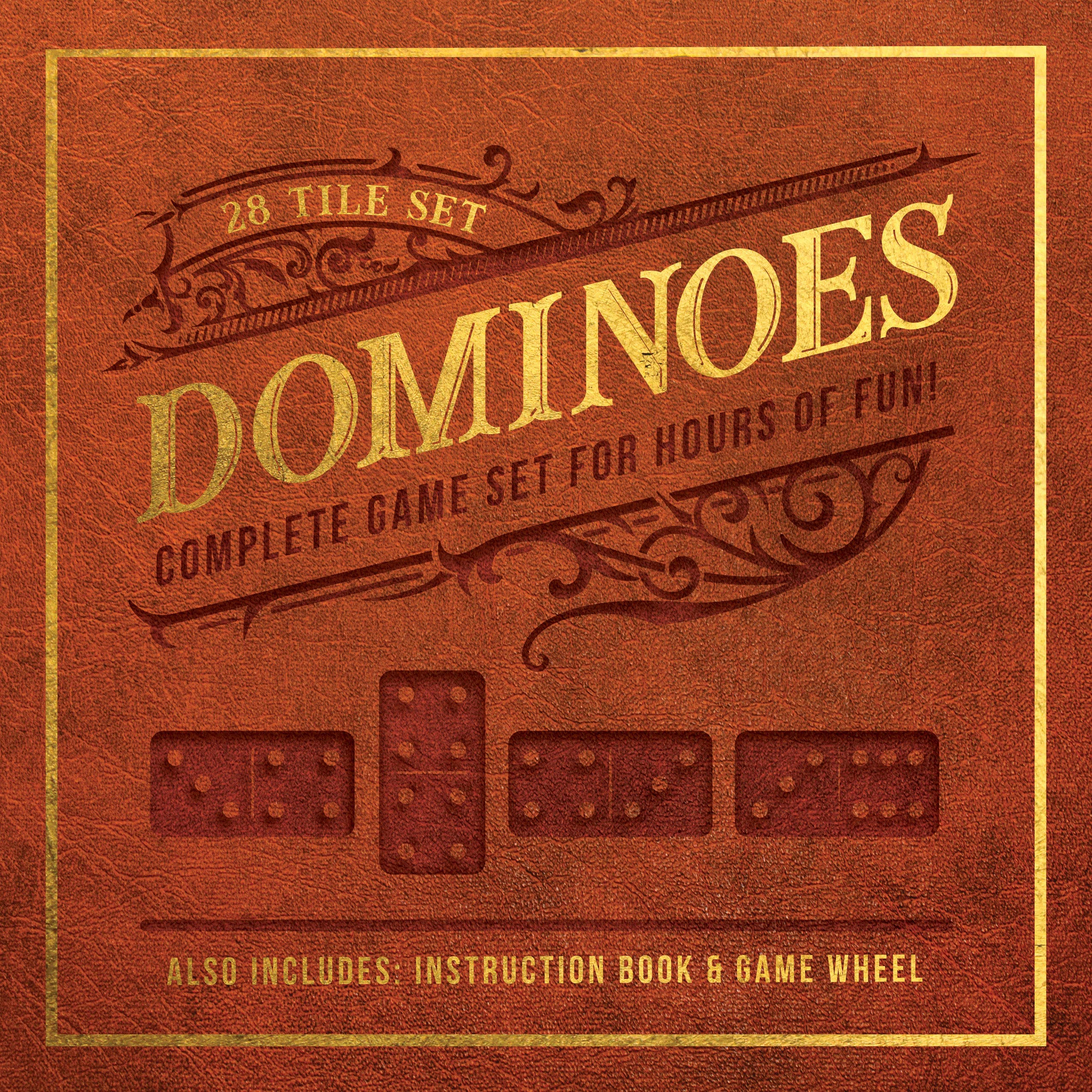 Dominoes: 28 Tile Set - Complete Game Set for Hours of Fun! Also ...
