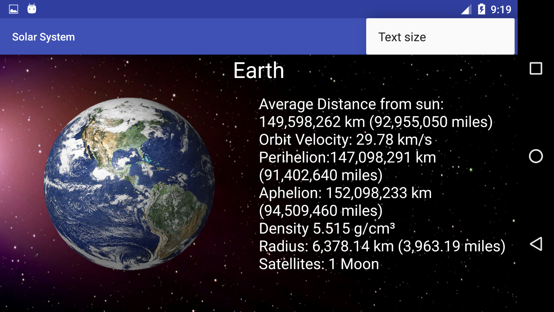 Solar System - App on Amazon Appstore