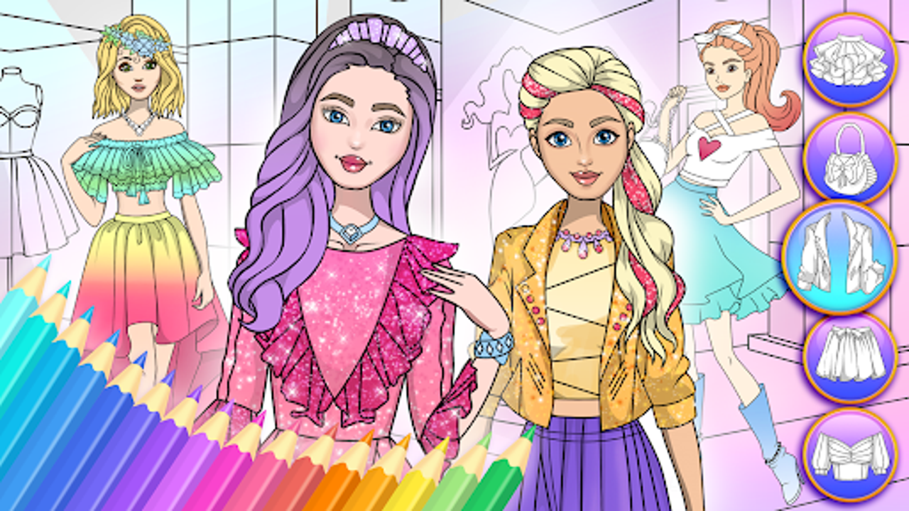 Girl Coloring Dress Up Games - App on Amazon Appstore