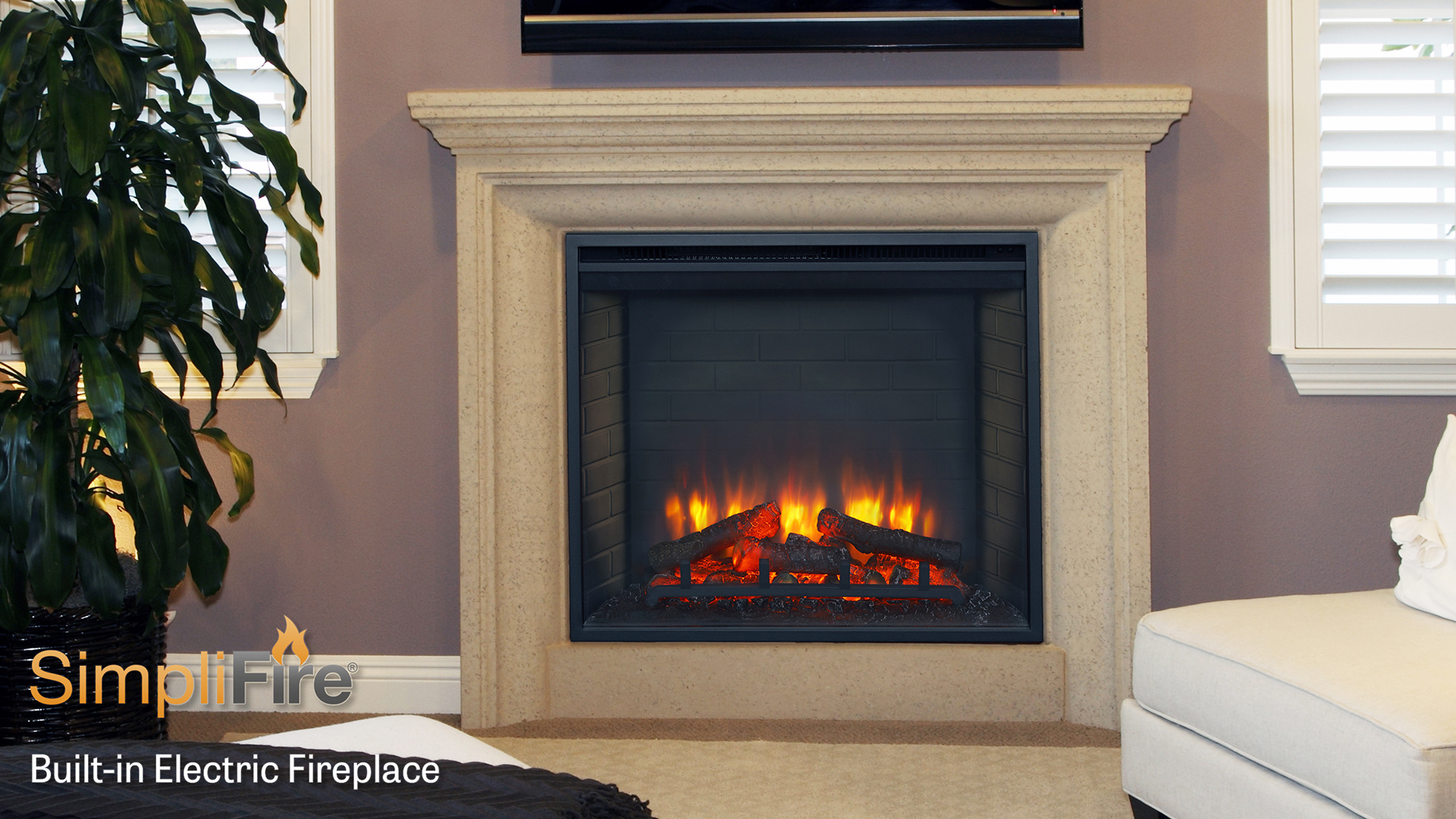 Watch SimpliFire Built In Electric Fireplace Product Video on Amazon Live