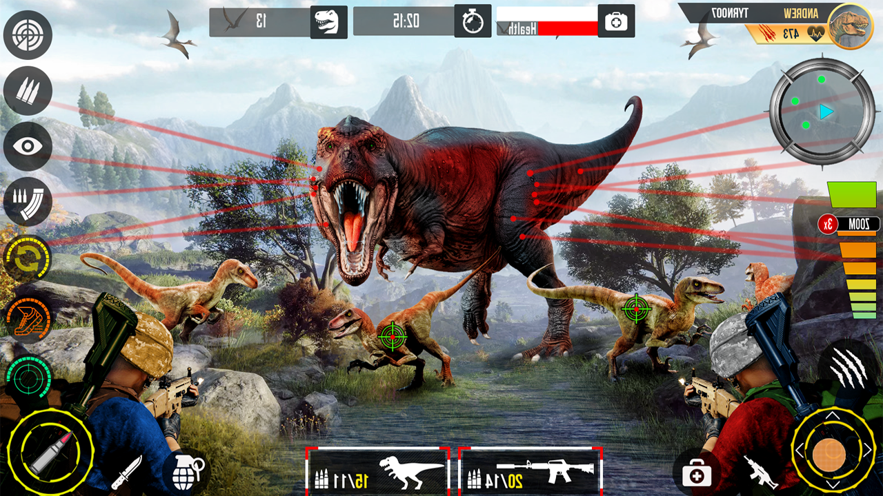 Wild Dino Hunter Sniper Shooting Games: Animal Hunting Gun Shooting ...