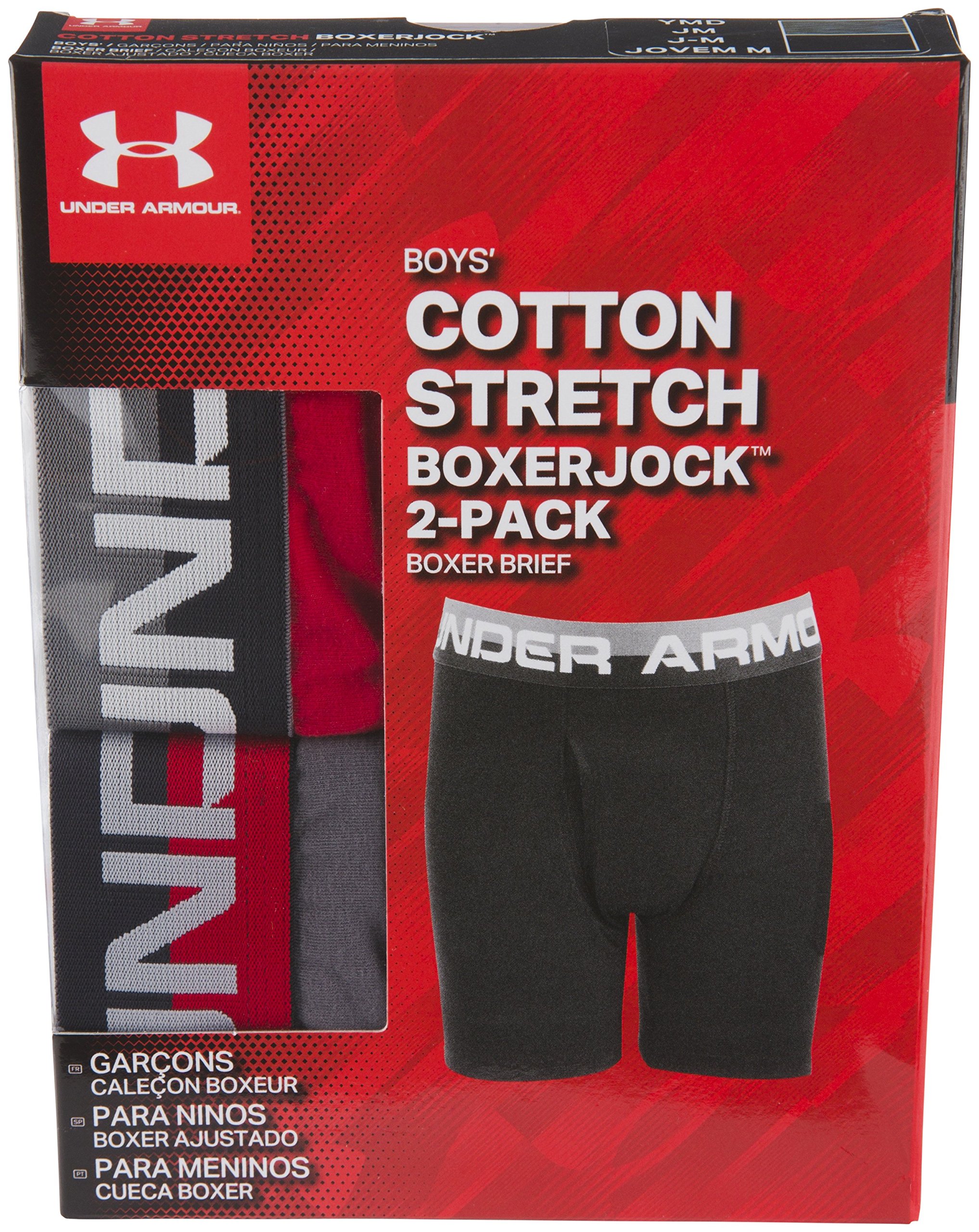 Snapklik.com : Under Armour Boys Charged Stretch Boxer Jock