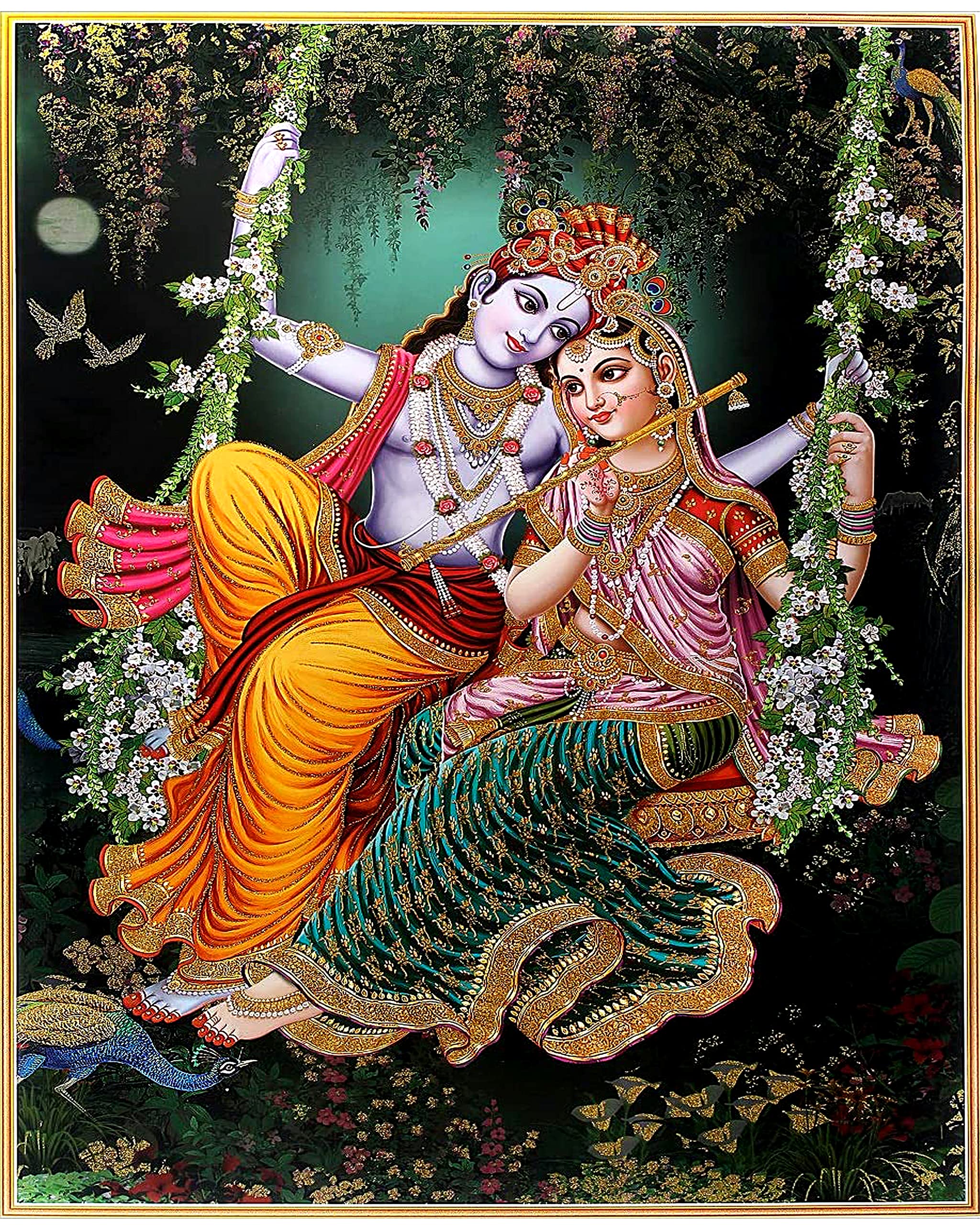 Buy KDST Lord Radha krishna 12 x 15 inch Shri Bhuma Collection Online ...