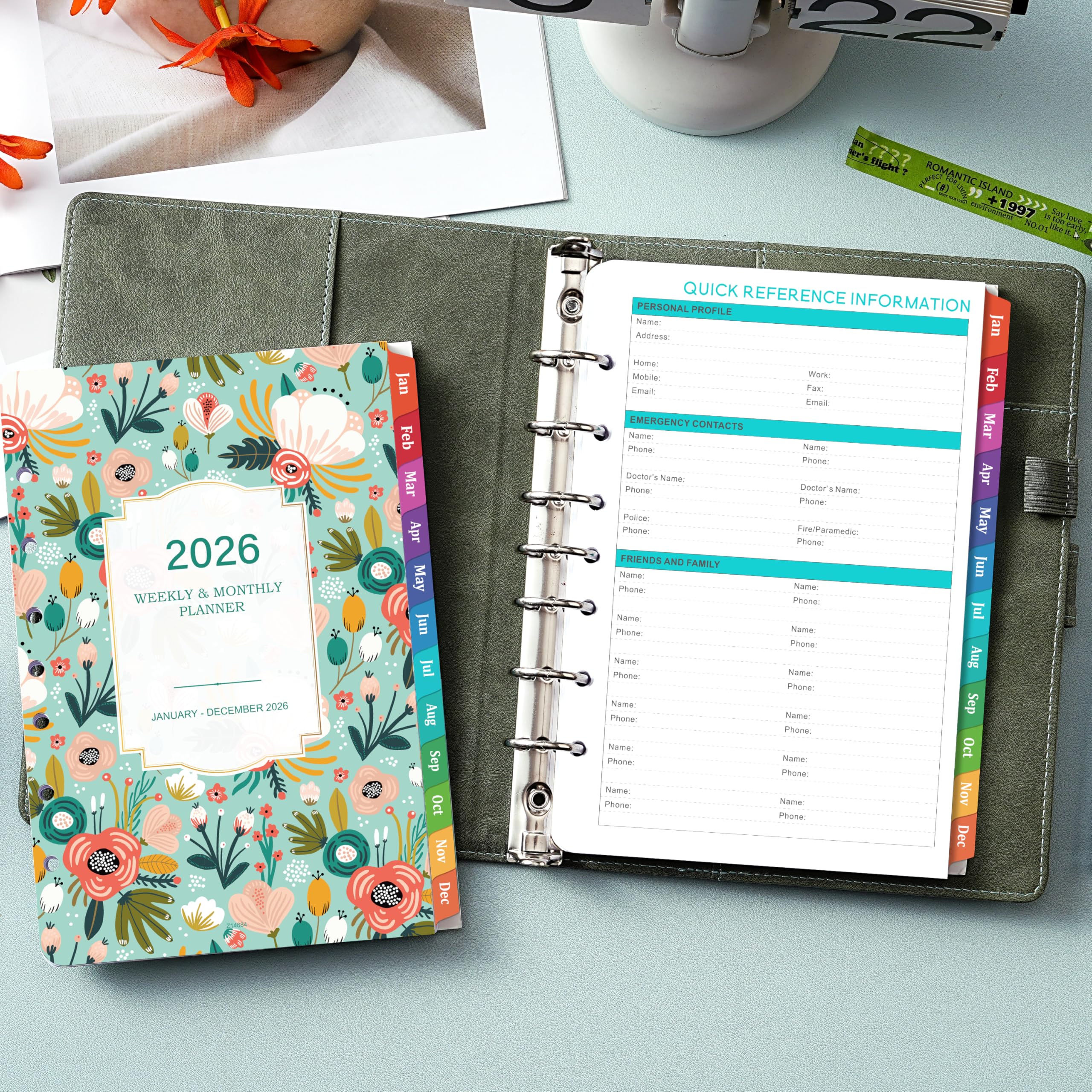 Snapklik.com : 2026 Planner Refills - 7 Punched Holes 2026 Weekly ...