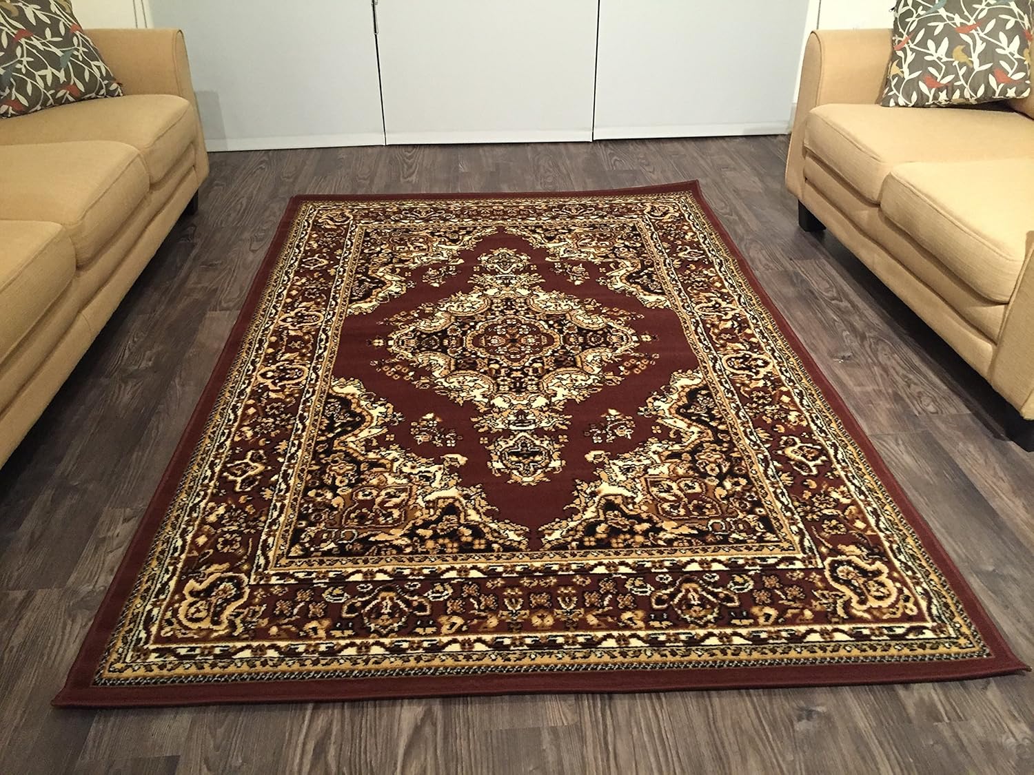 Amazon.com: Dynasty Rugs Traditional Medallion Persian Style Area Rugs ...