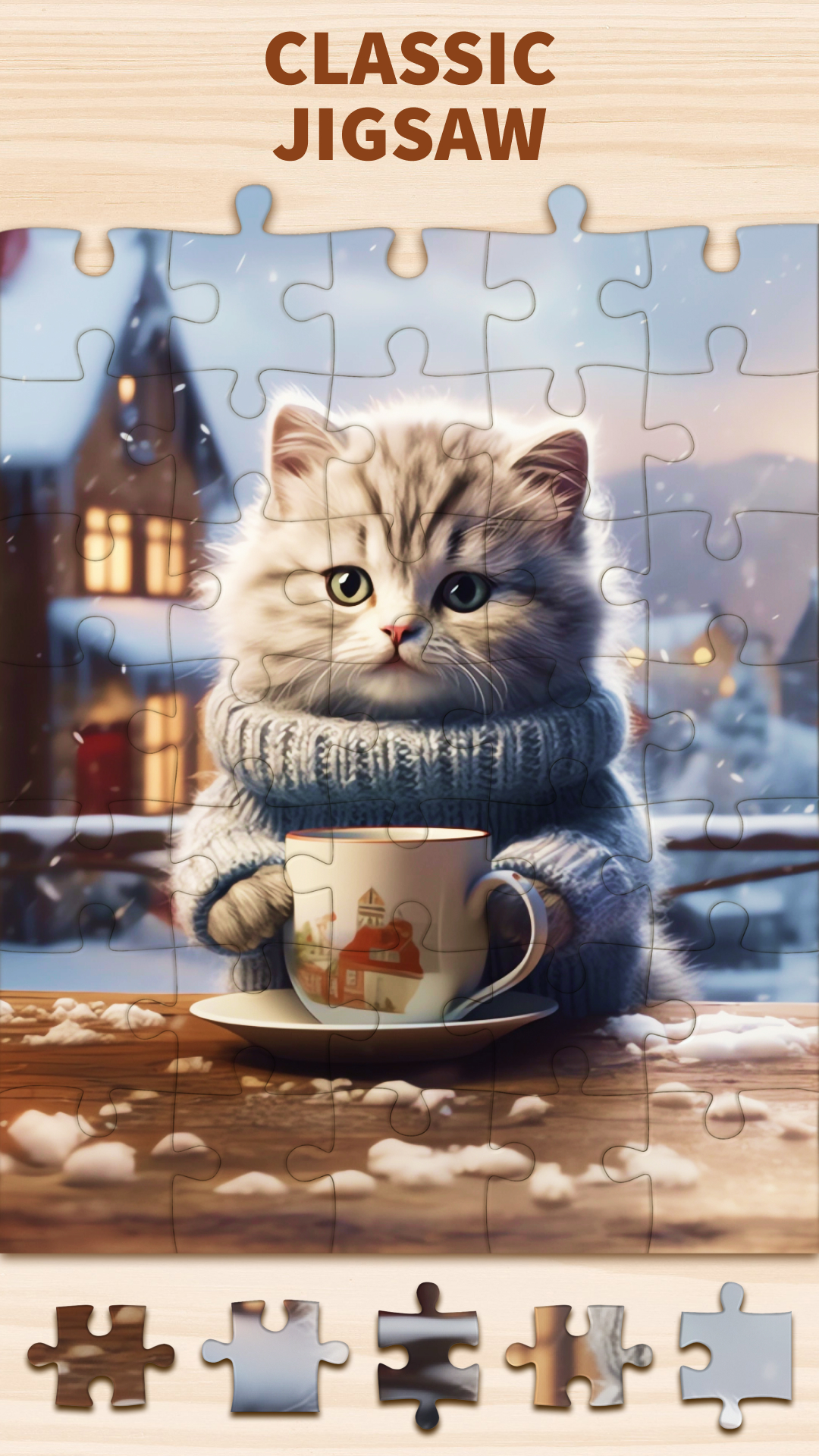 Jigsaw Puzzles games for adults. Classic puzzle game with charming ...
