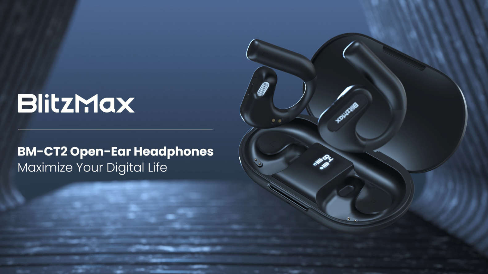 Watch BlitzMax Open Ear Headphones Wireless Bluetooth 5.3 on Amazon Live