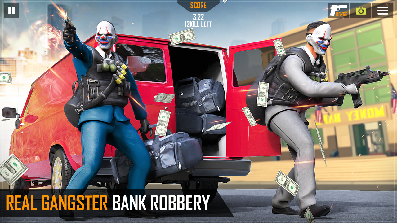 Real Gangster Bank Robbery Games: Virtual Thief Open World Games of ...