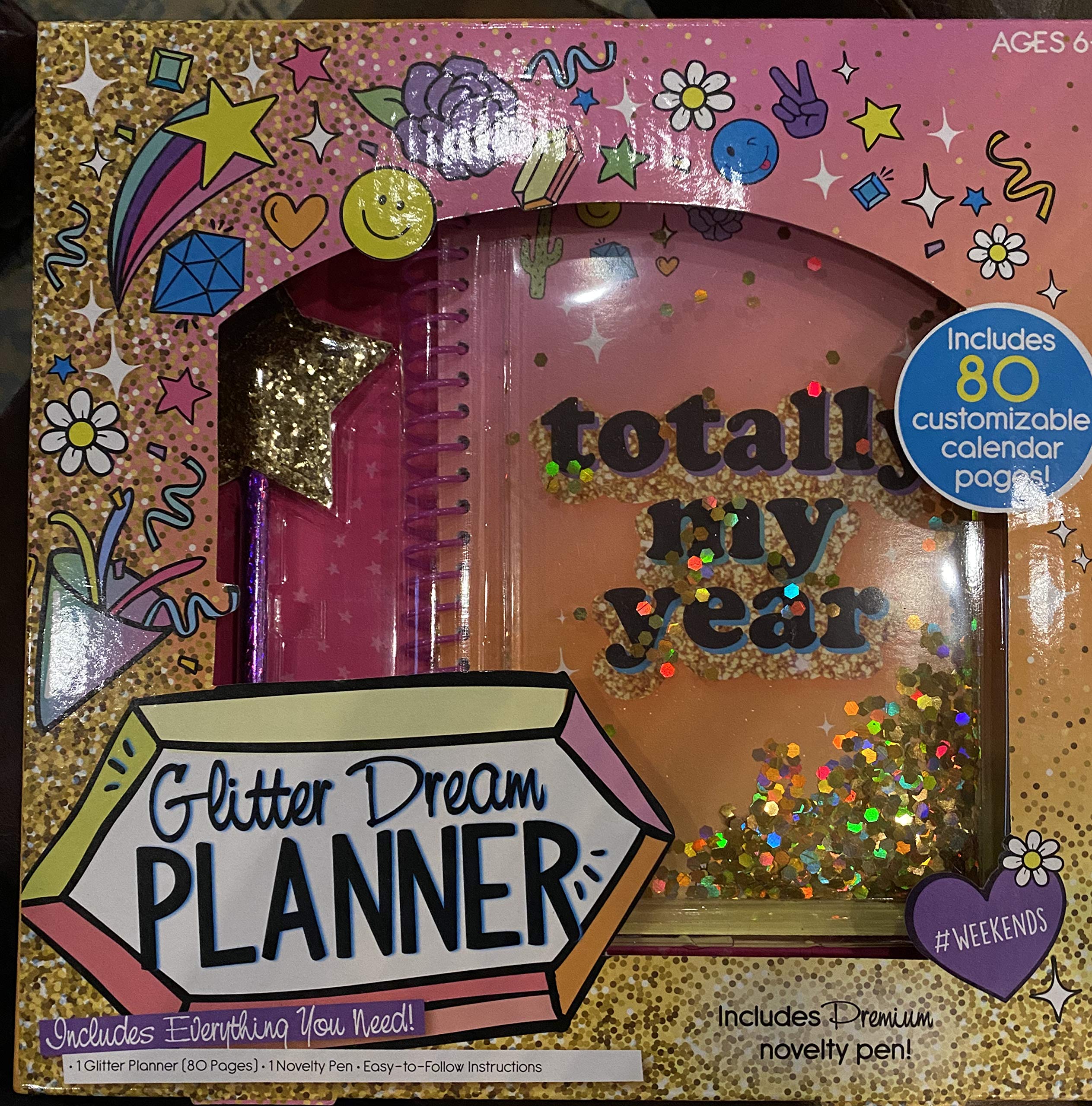 Snapklik.com : Glitter Dream Calendar W/ 80 Customizable Pages