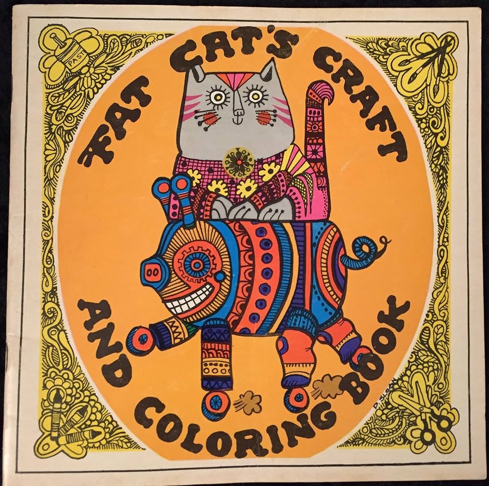 fat cat coloring pages