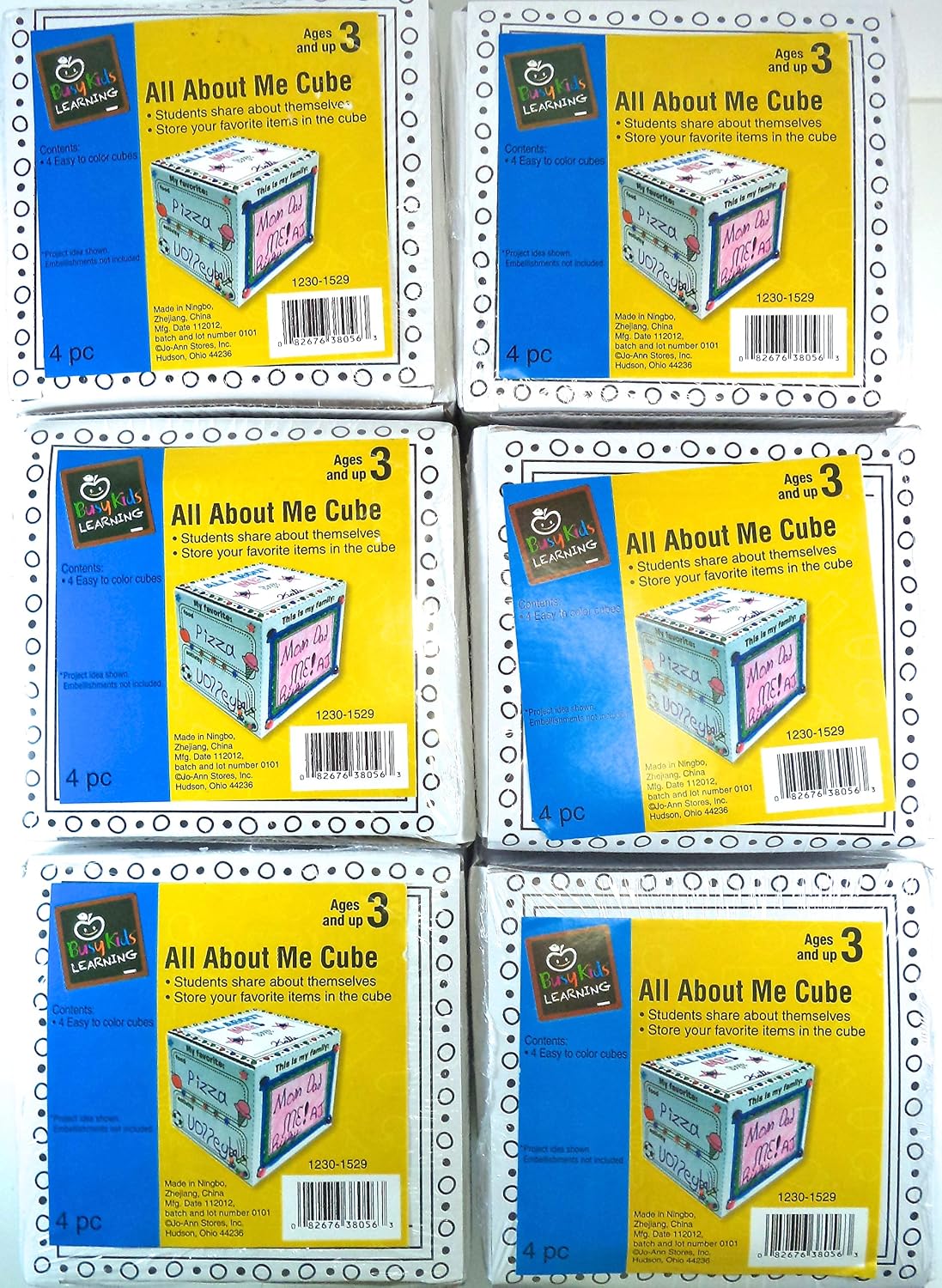 All About Me Cubes, Star of the Week. Bulk Class Size Lot: 24 Cubes ...
