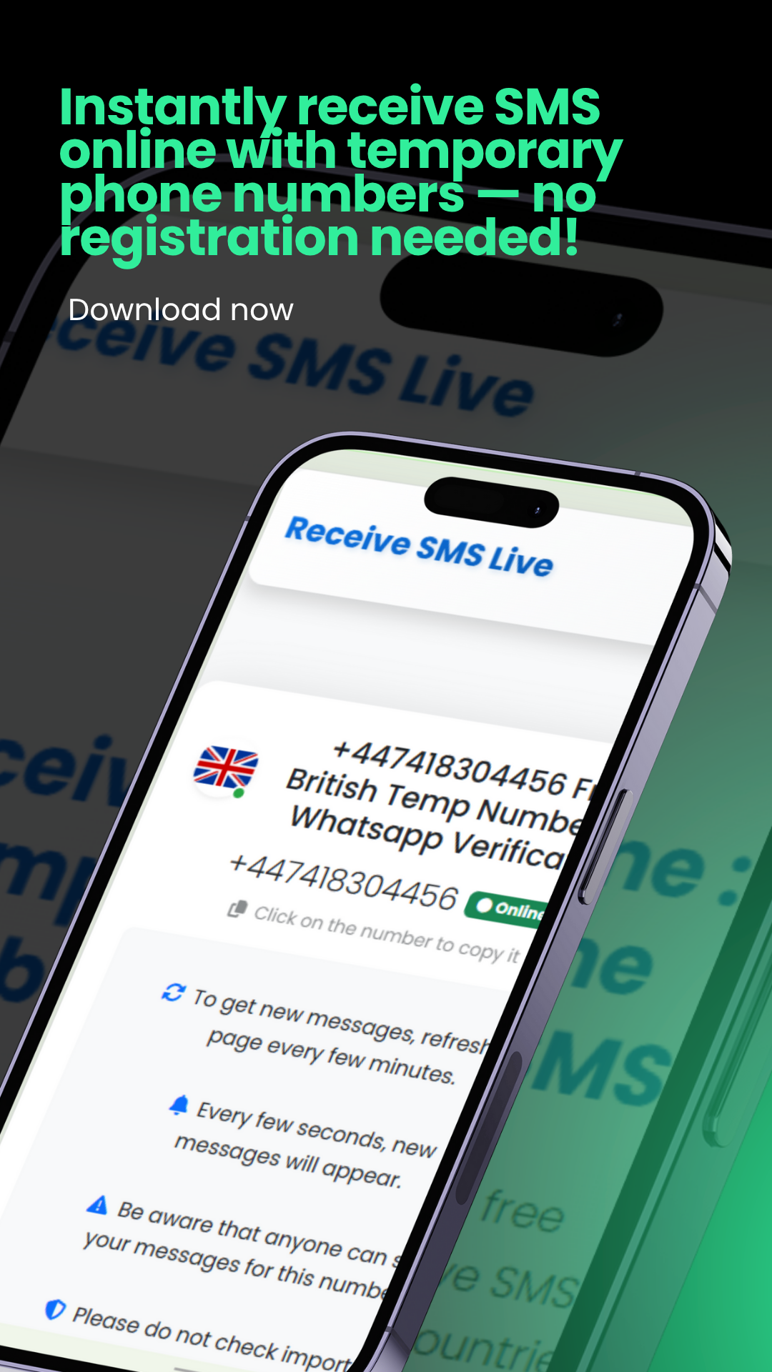 Receive Sms - Temp Number - App on Amazon Appstore