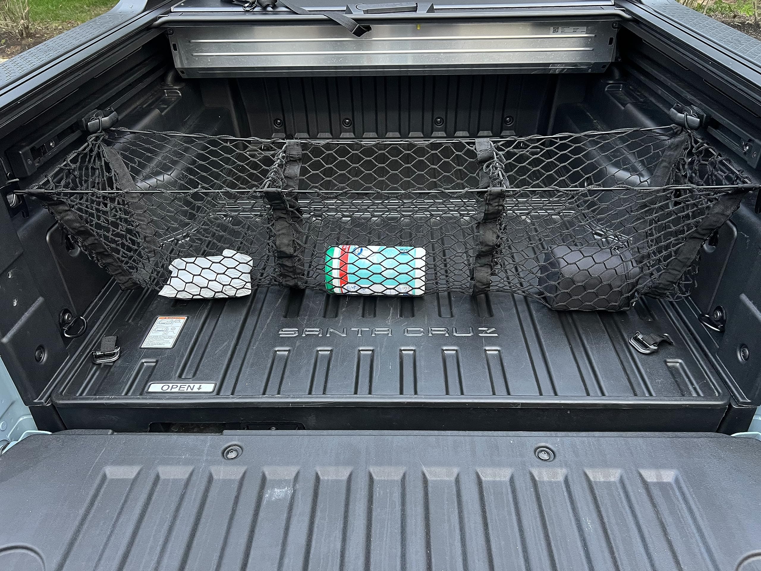 Amazon.com: 3 Pocket Style Elastic Trunk Cargo Net for Hyundai Santa ...