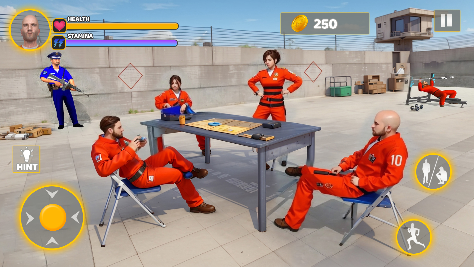 Catch Naughty Stickman Police Barry Prison Escape - Hiding Police Fun ...