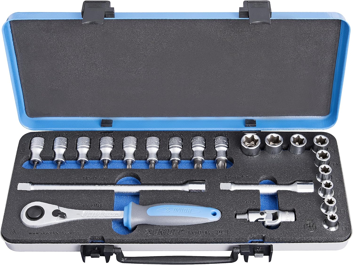 Amazon.com: Unior Socket Set in Metal Case – 1/2 Inch – 1 190BITX1P22 ...