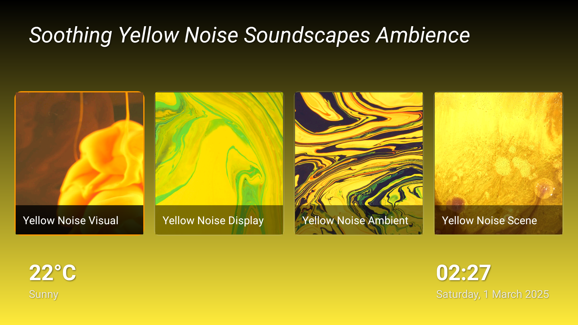 Soothing Yellow Noise Soundscapes - App on Amazon Appstore