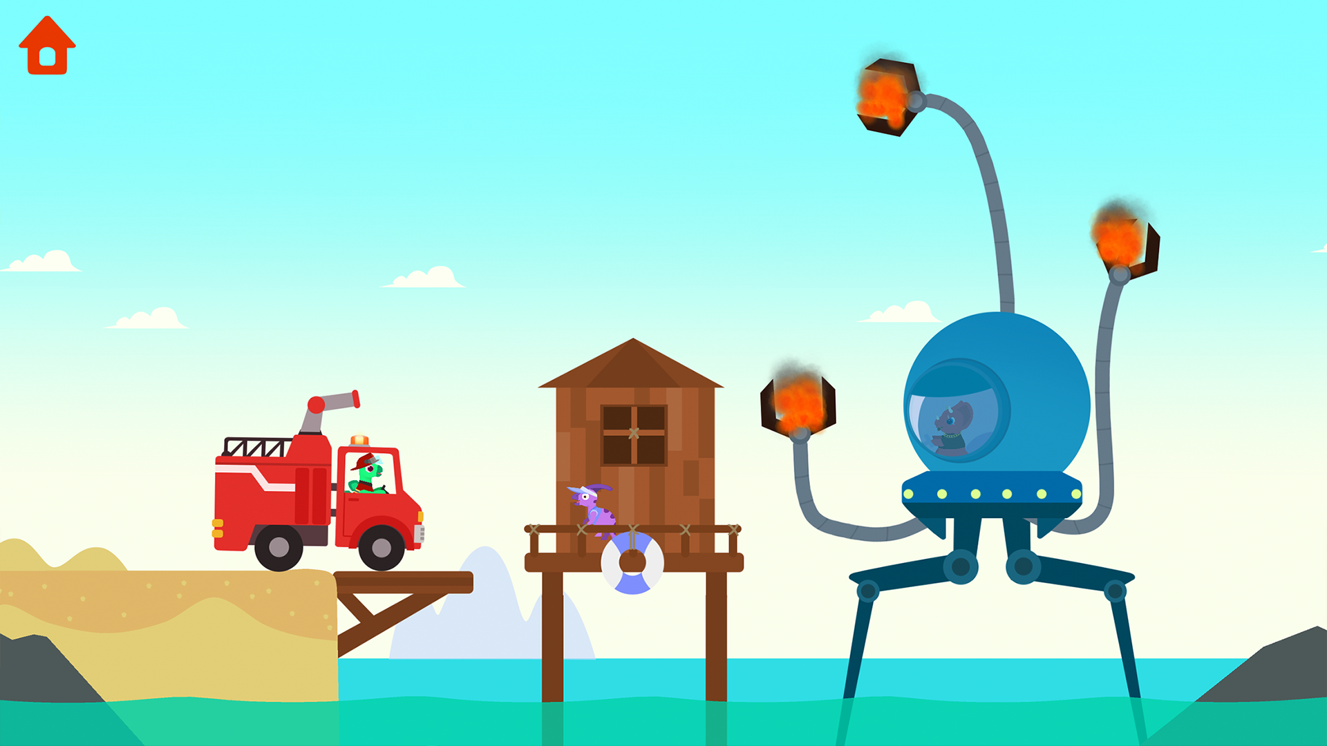 Dinosaur Fire Truck - Rescue Games for kids - App on the Amazon Appstore