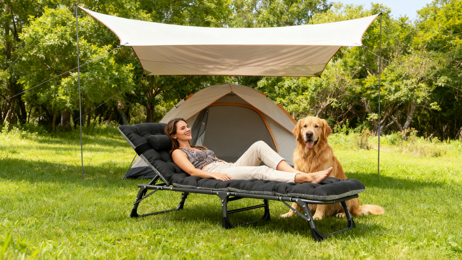 Watch Portable Folding Camping Cot on Amazon Live