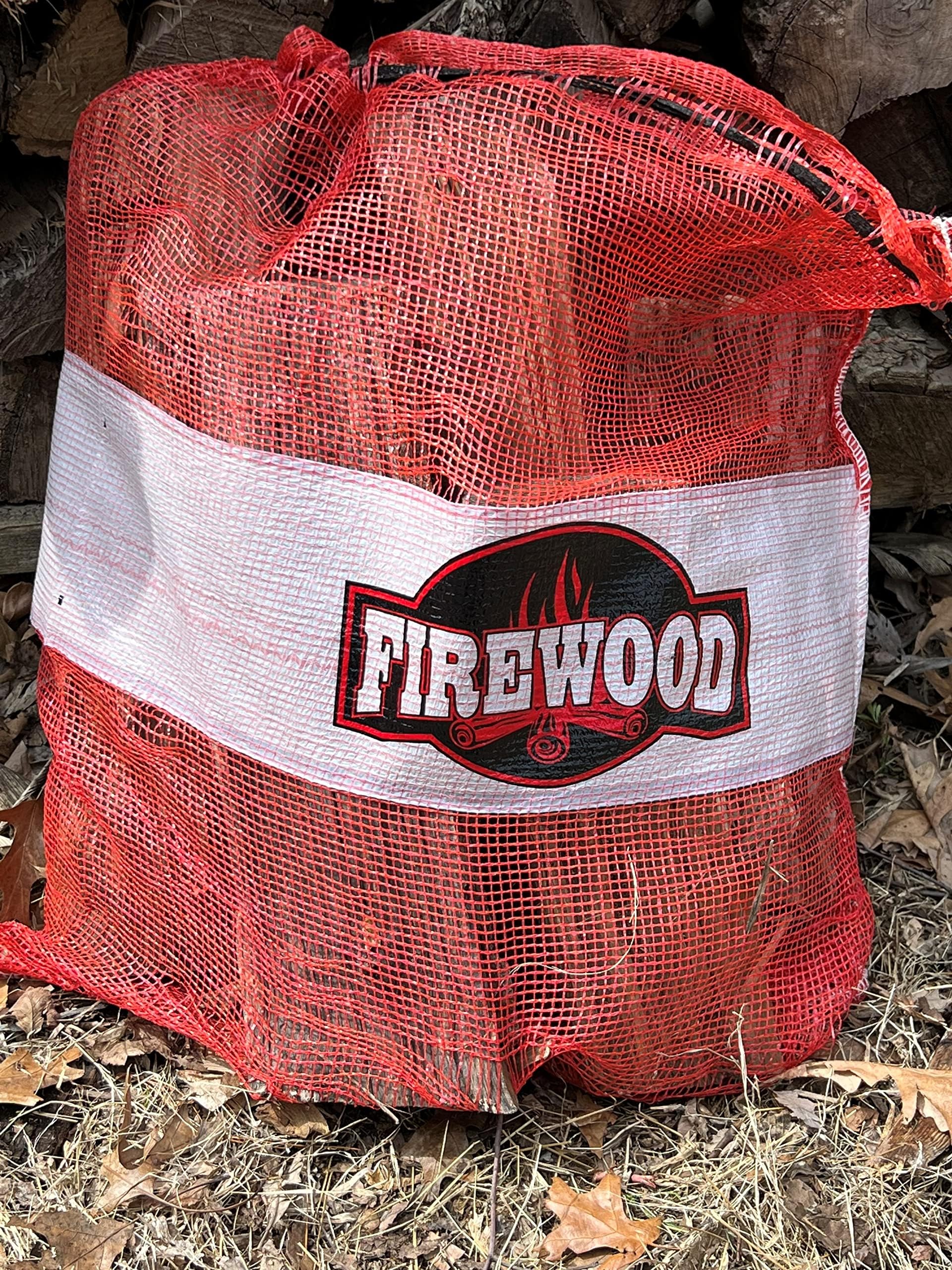 Amazon.com: Farber Mesh Firewood Bags 22x24-100 per Pack : Patio, Lawn ...