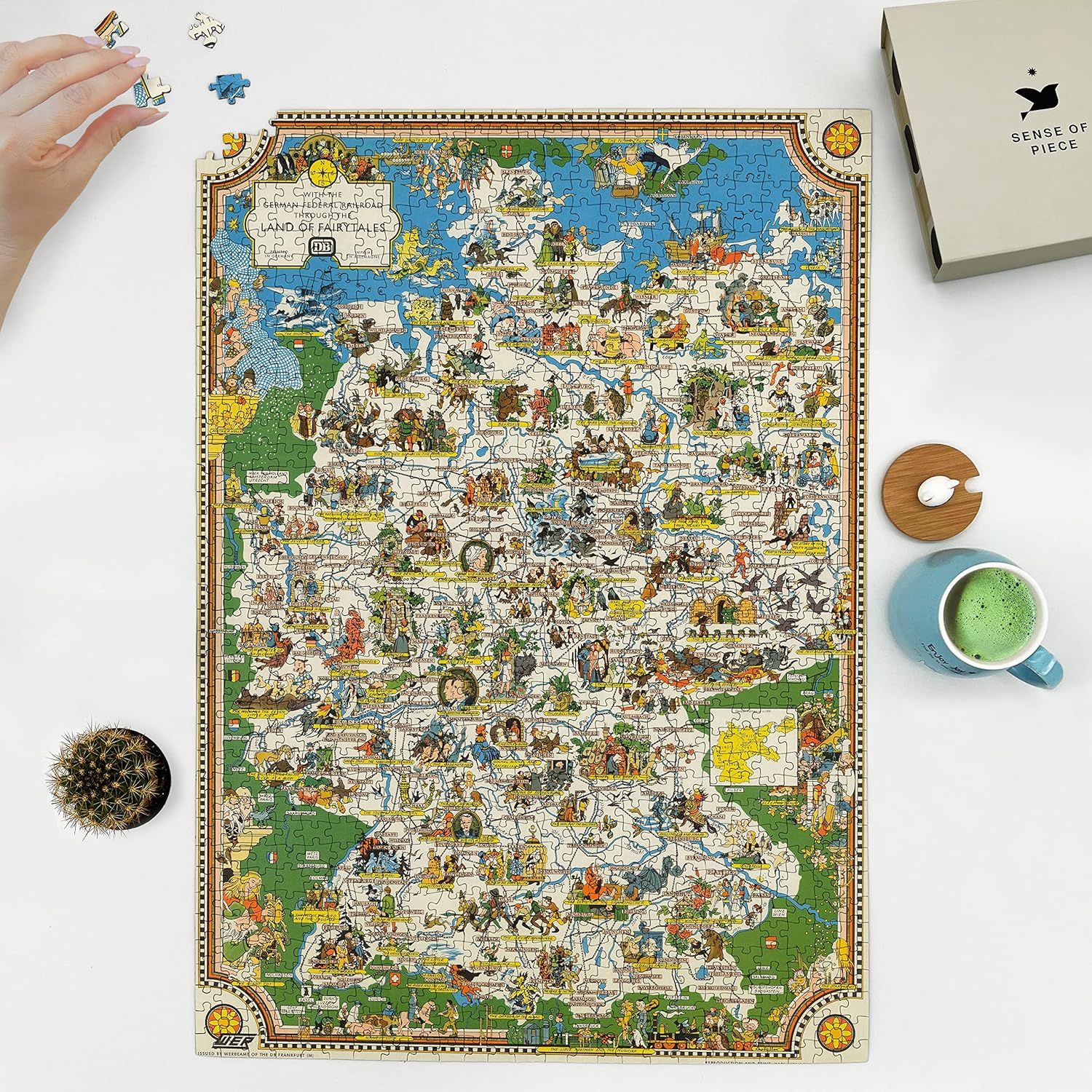 Amazon.com: 1960 Map of State of Nevada |1000 Piece Jigsaw Puzzle for ...