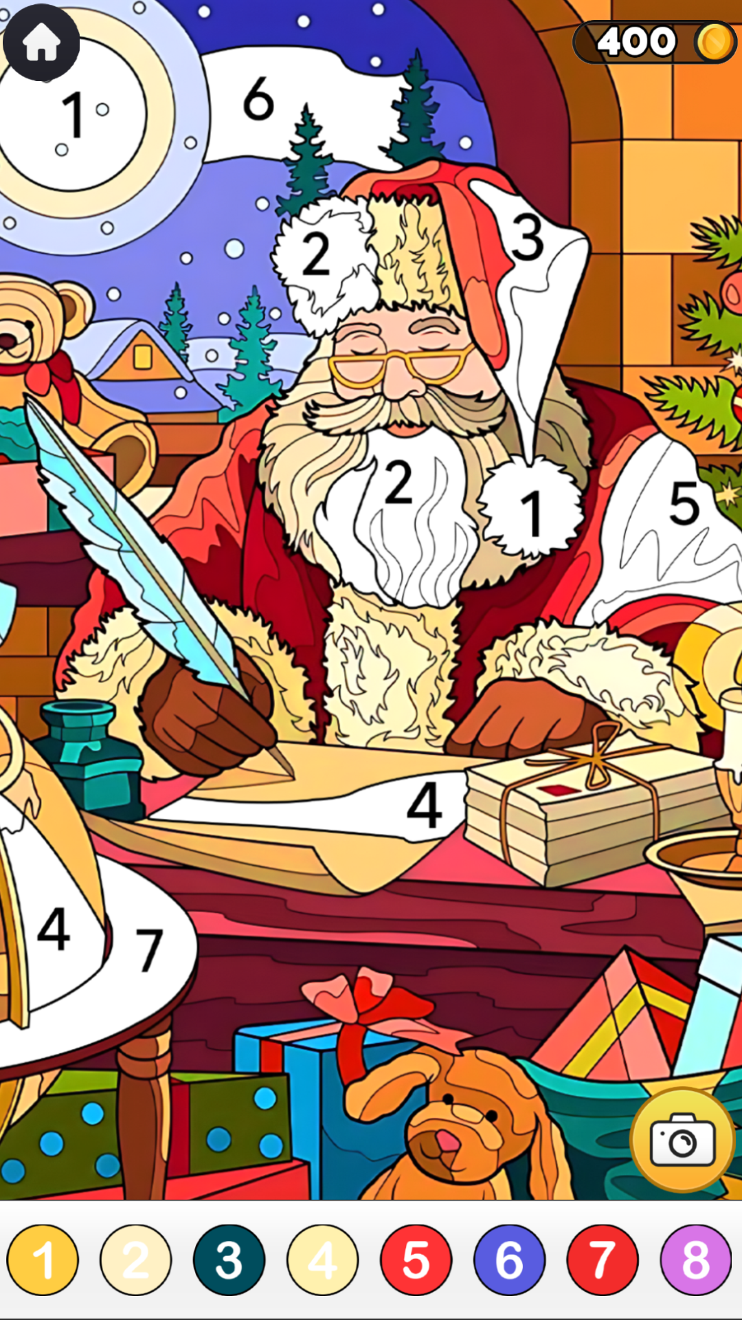 Christmas Color By Number | Adult Color By Number | Paint By Number ...