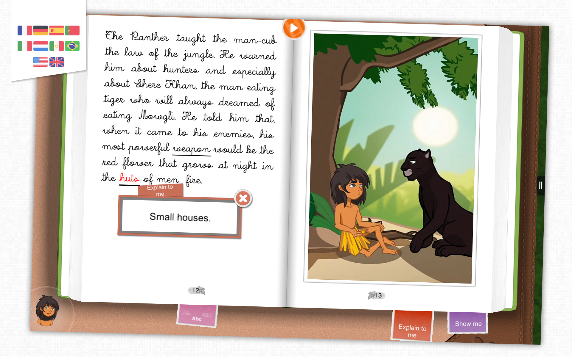 Le Livre de la Jungle - Livre interactif pour enfants - Application sur ...
