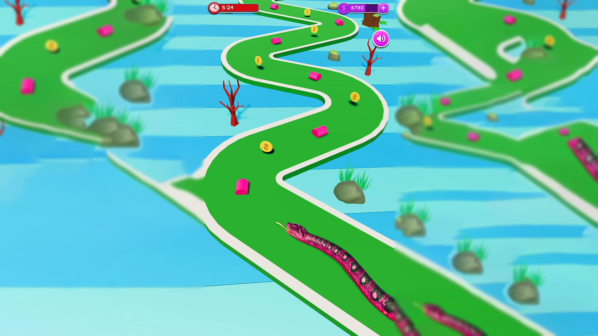 Snake Grow Run 3D - Worm Games Snake Run - Aplicativo na Amazon Appstore