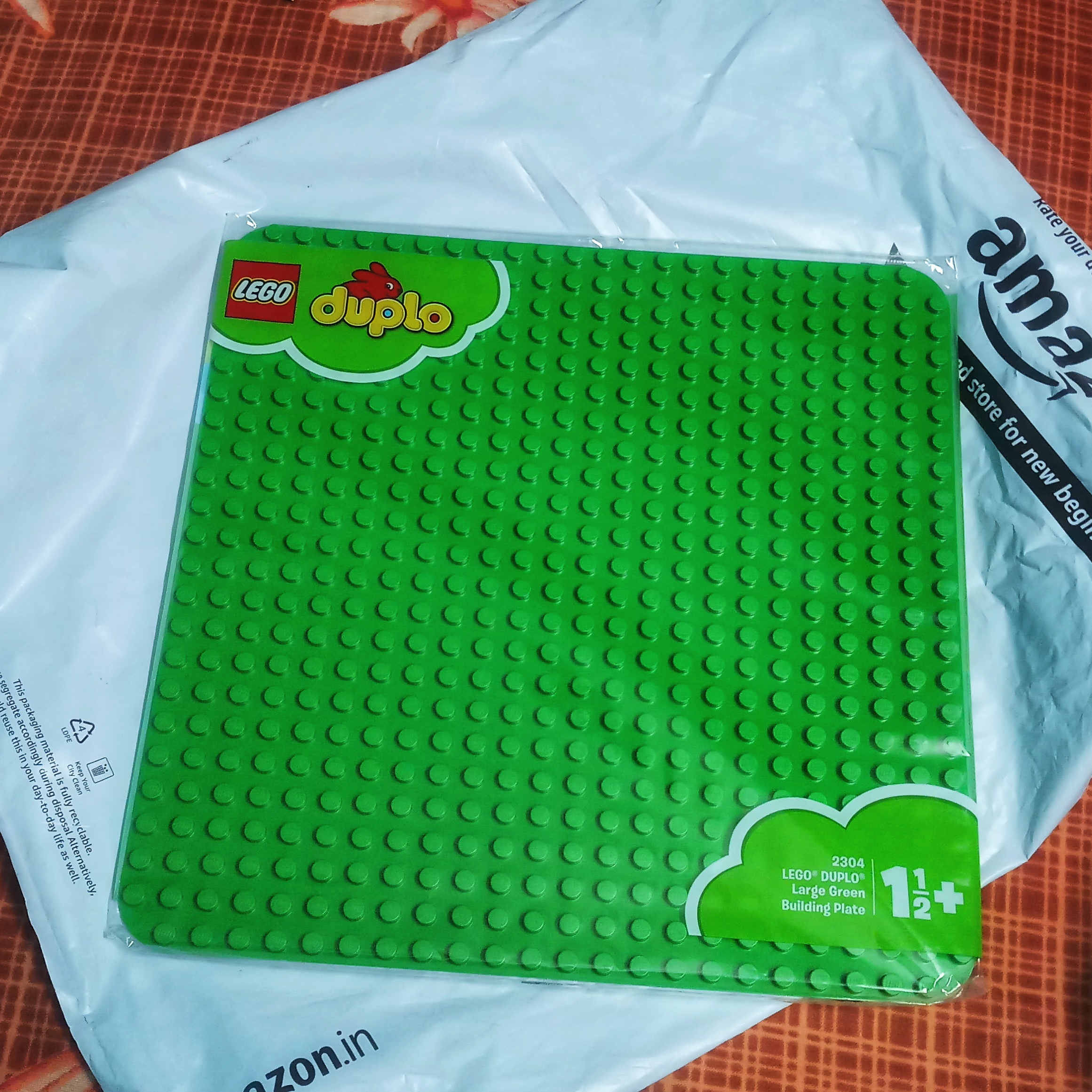 Lego 2304 DUPLO Classic Large Green Building Plate, Toys for Preschool ...