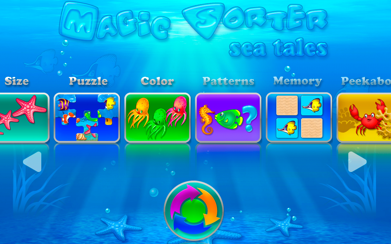 Magic Sorter - Sea Tales - 10 in 1 - to develop important cognitive and fine motor skills - App ...