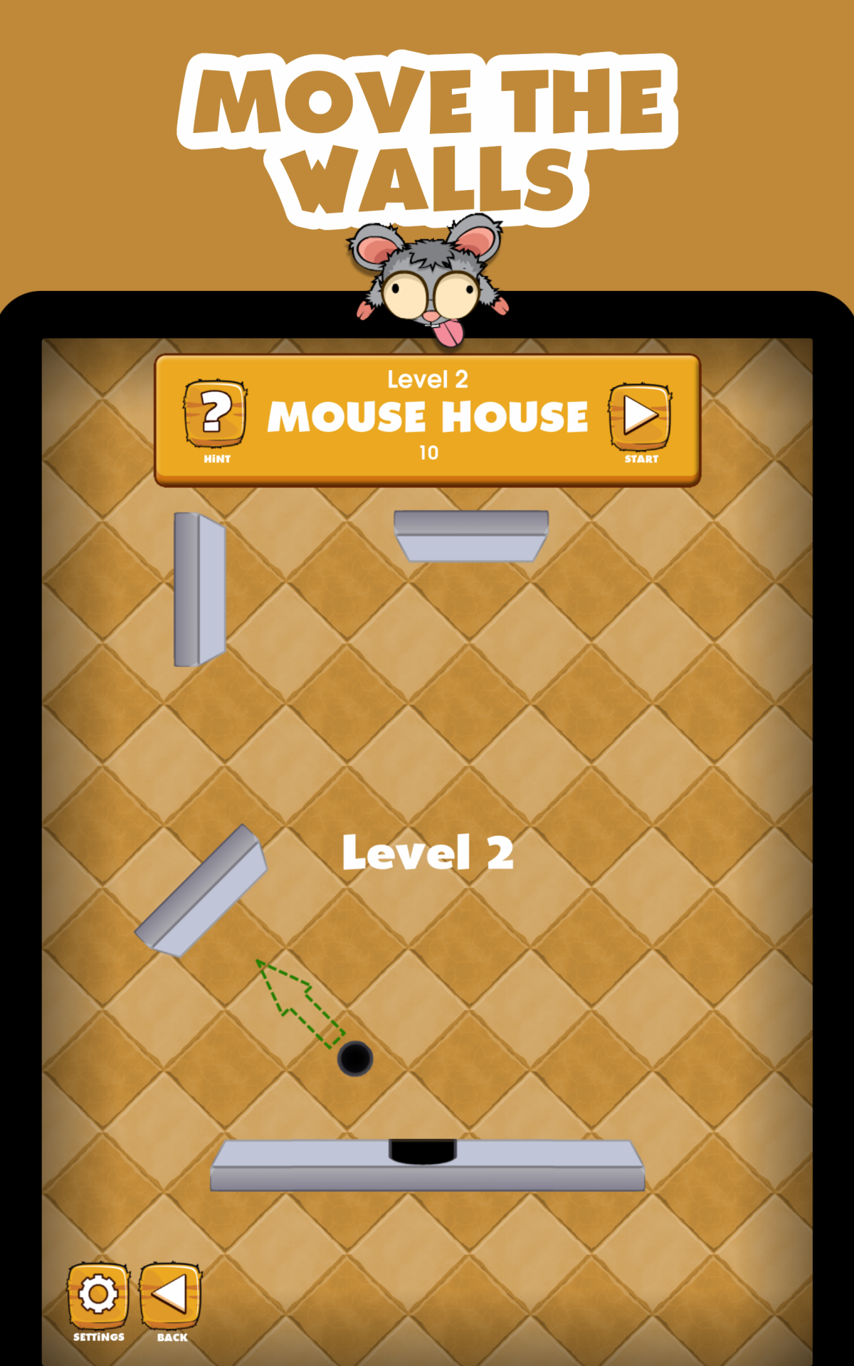 Mouse House Physics Game - Simple Game with Angles & Logic. Easy to ...