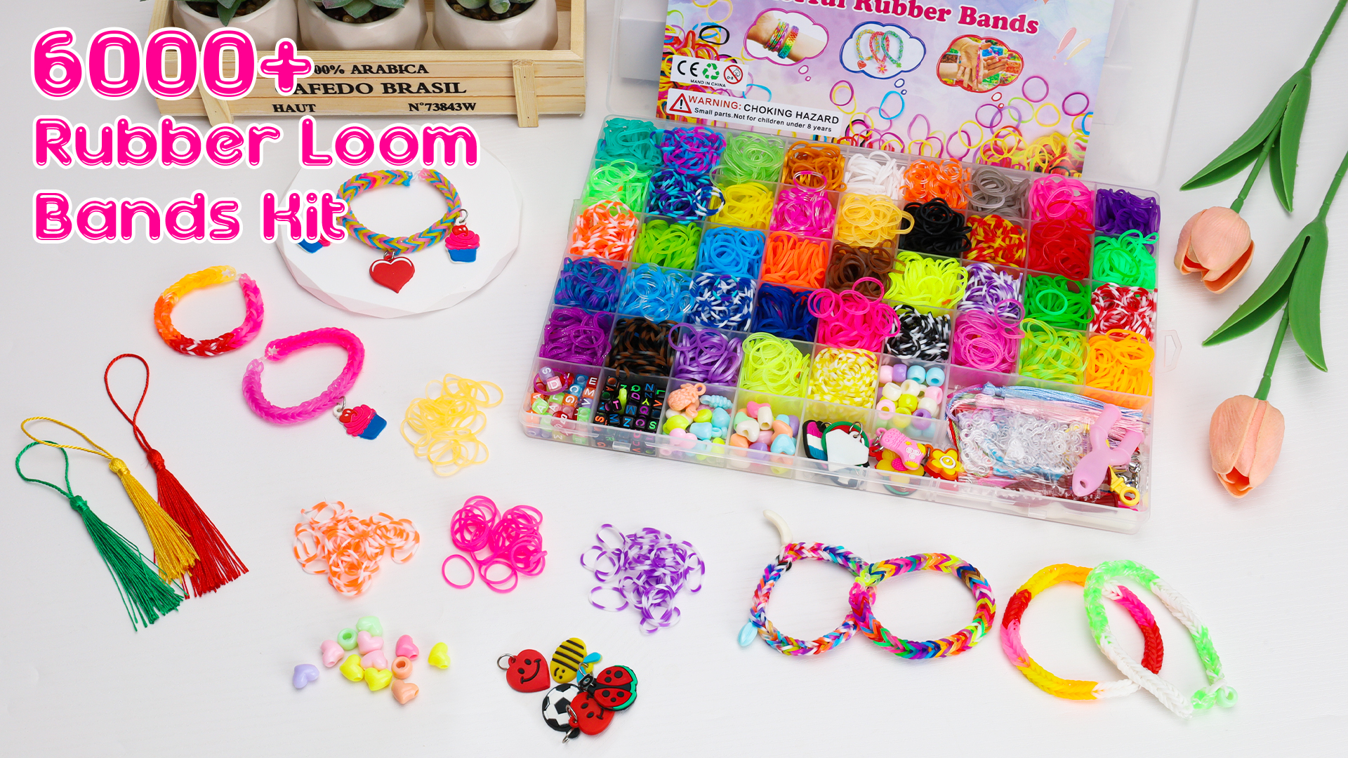 Rubberband Bracelet Making Kit Rainbow Loom Deluxe Bracelet Kit